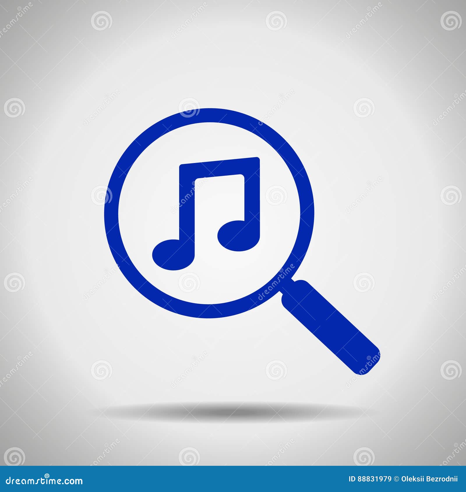Search music song icon stock vector. Illustration of audio - 88831979