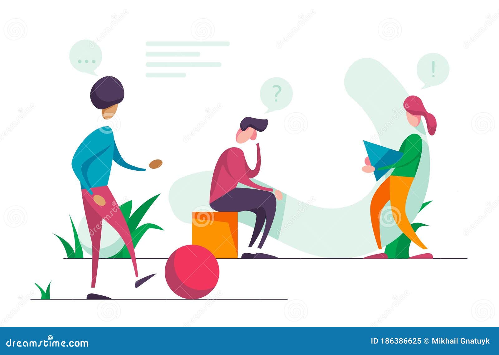 Search for New Ideas. Problem Solving. Vector Illustration Banner ...