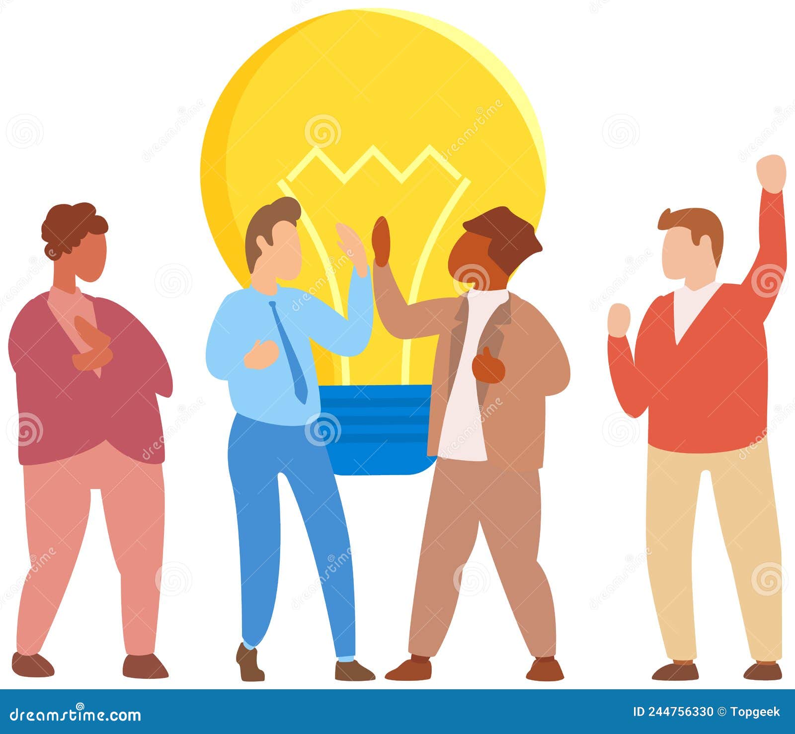 Project Creation Line Icons Collection. Innovation, Creativity ...