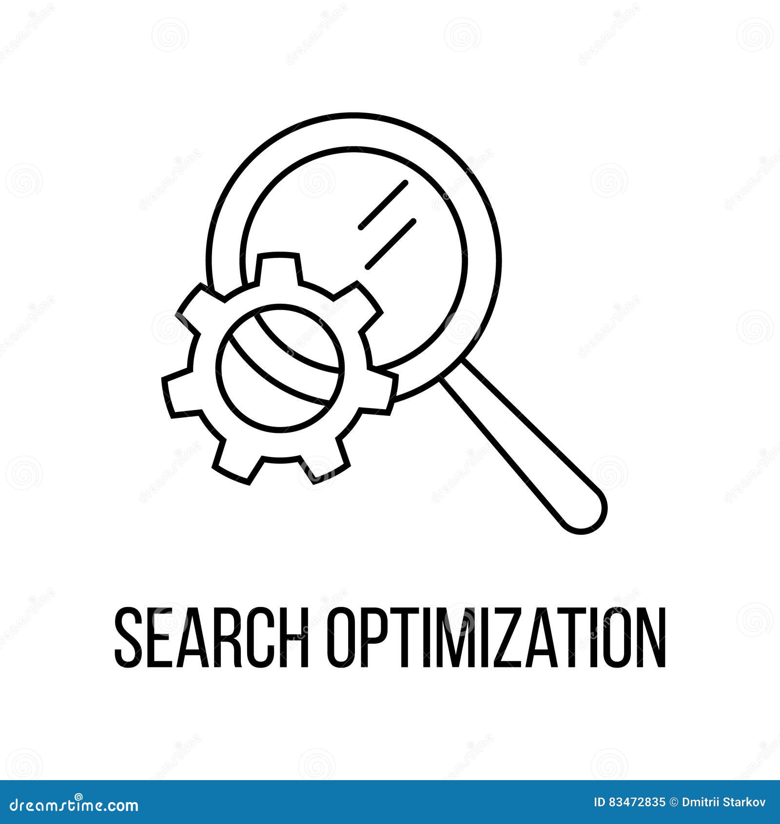 Search Optimization Icon or Logo Line Art Style. Stock Illustration ... Search Optimization Icon or Logo Line Art Style. Stock Illustration ...