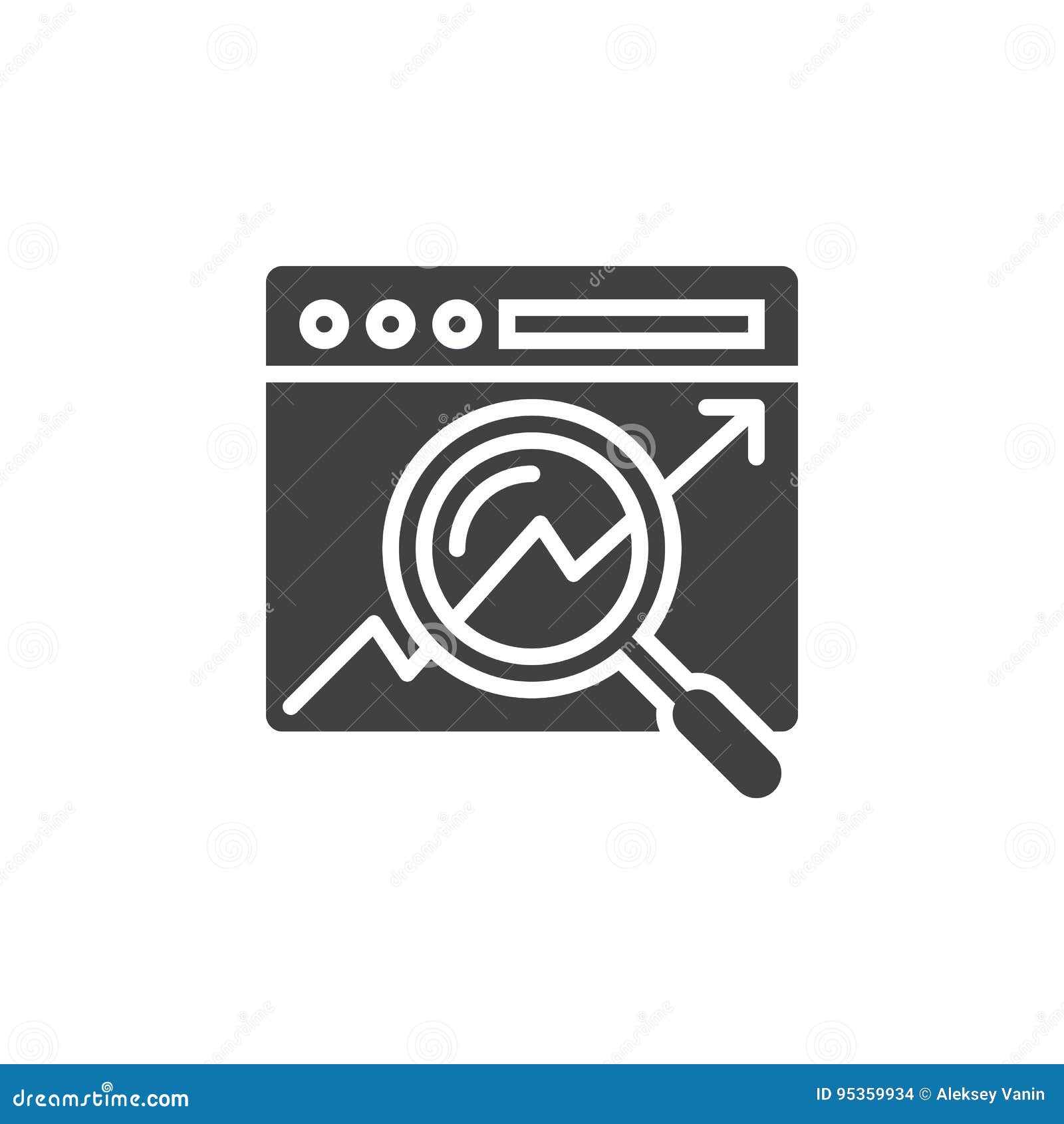 Search Optimization Icon Vector, Filled Flat Sign, Solid Pictogram ...