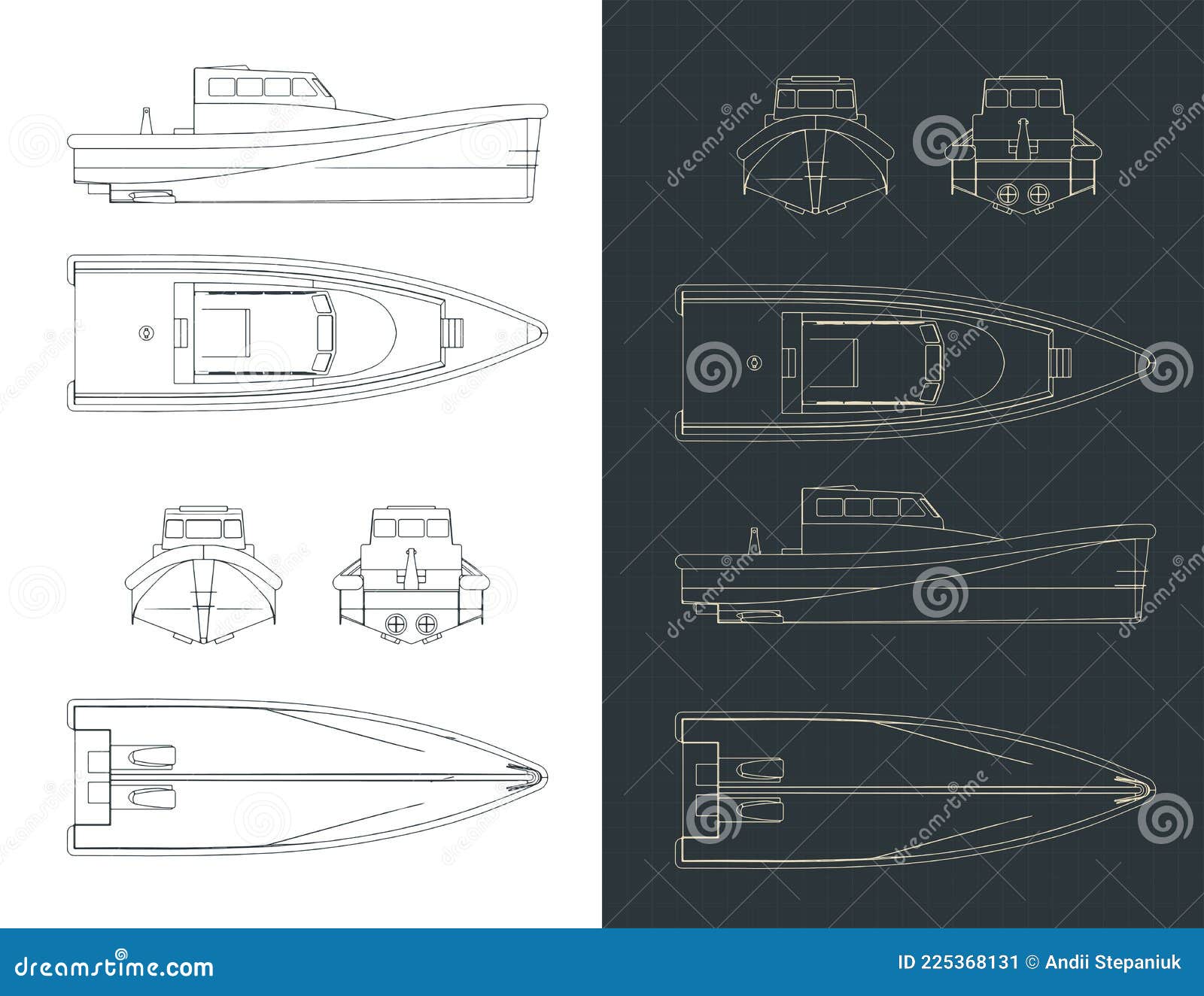 Lifeboat Blueprints Illustration | CartoonDealer.com #222228944