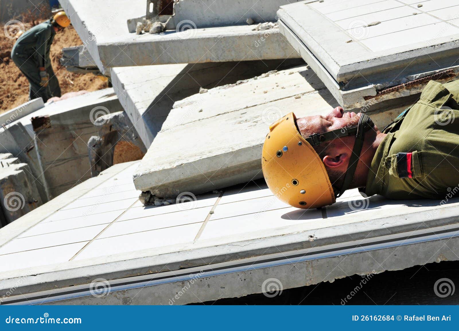 Search and Rescue through Building Rubble Editorial Stock Image - Image ...