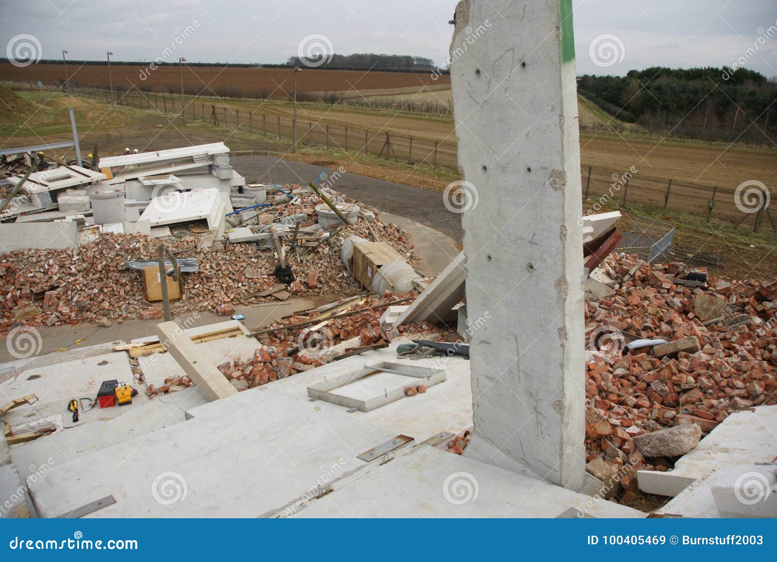 Building Collapse, Disaster Zone Stock Image - Image of skill ...