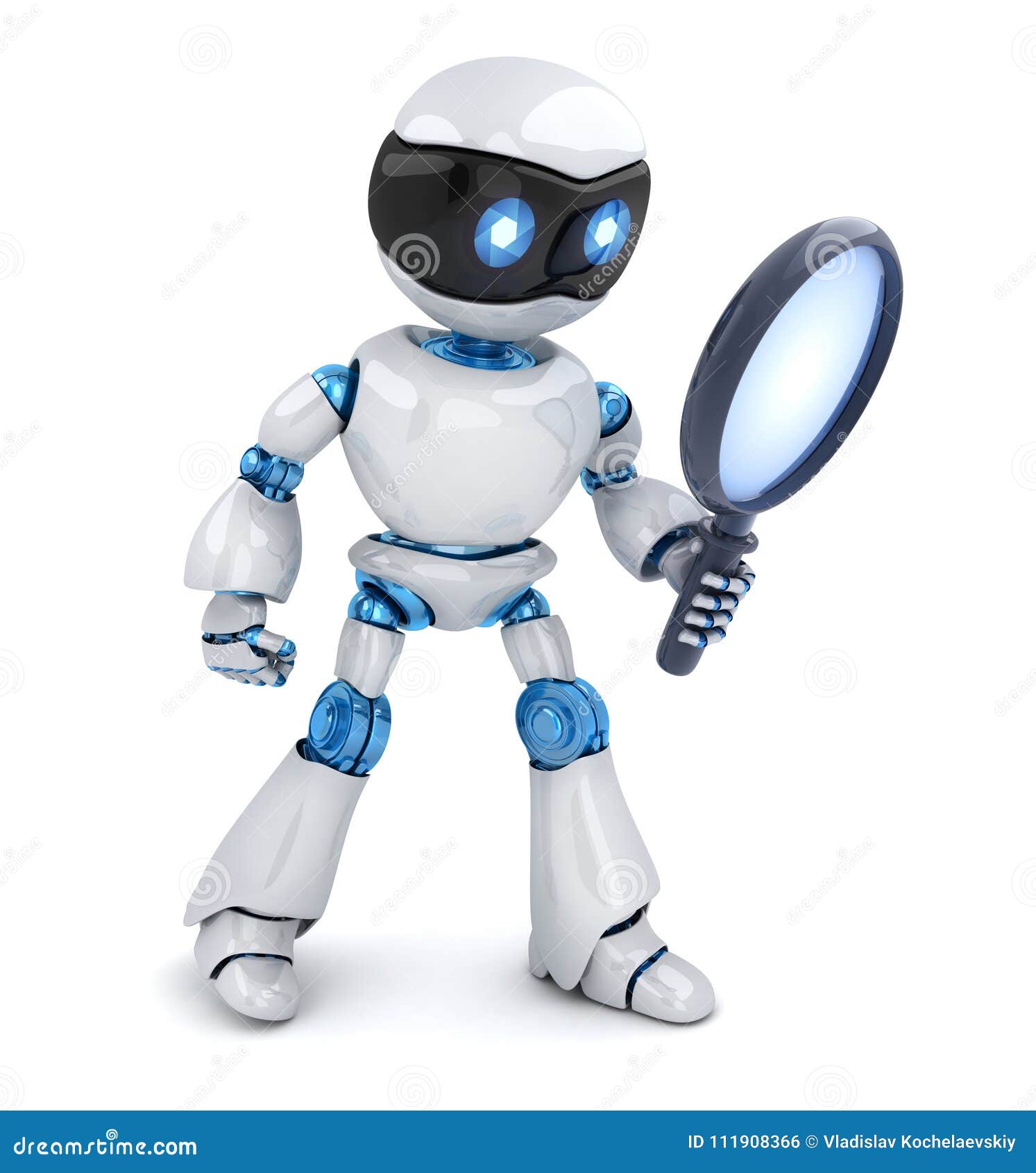 Search White Robot and Lens Stock Illustration - Illustration of glass ...