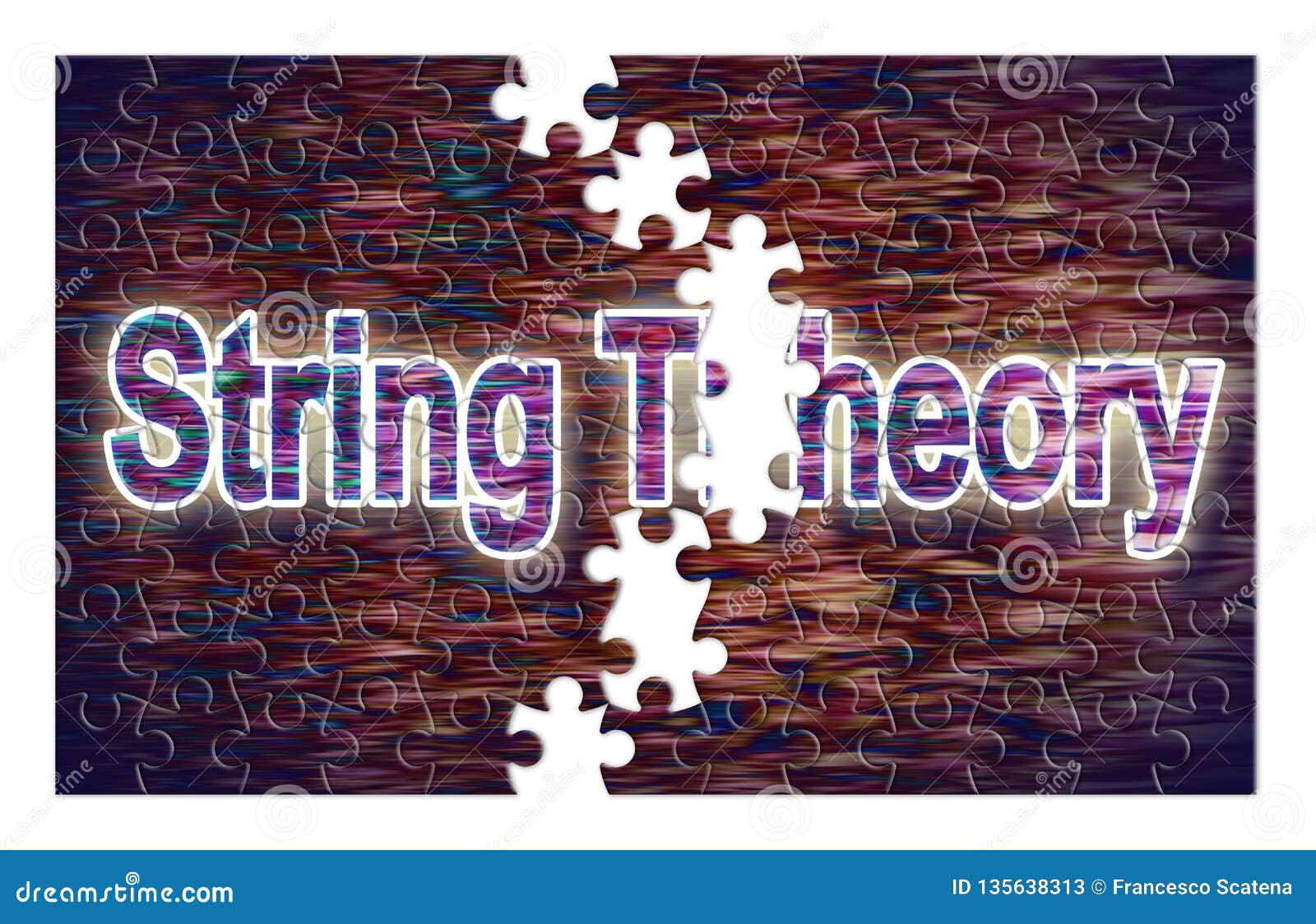 Search for the Solution of String Theory - Concept Image in Jigsaw ...