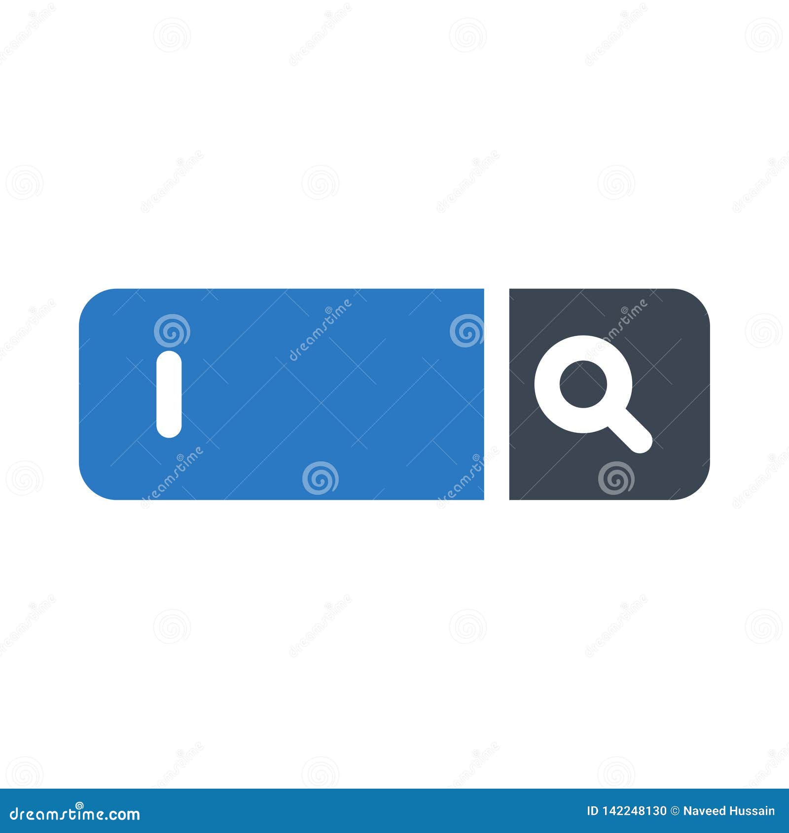 Search Tab Glyph Color Flat Vector Icon Stock Illustration ...