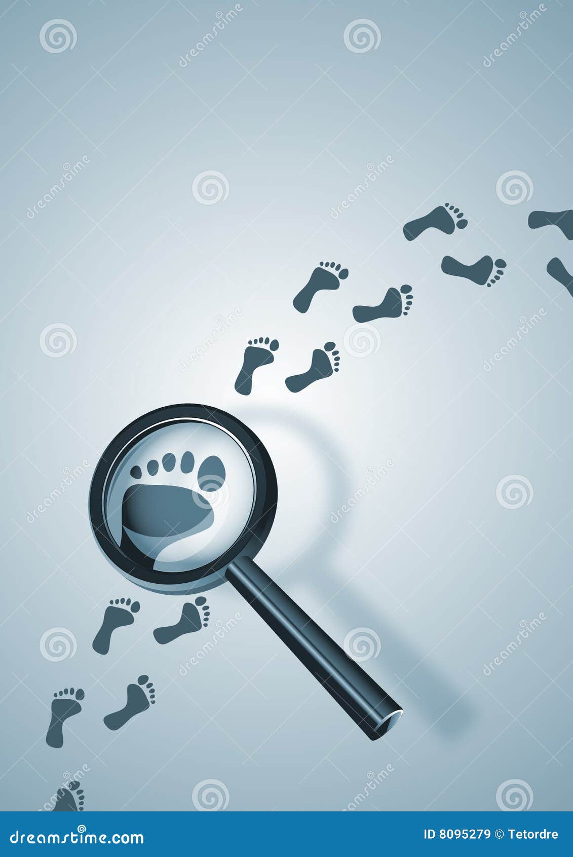Search for traces stock illustration. Illustration of human - 8095279