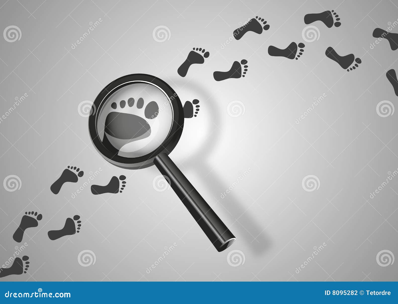 Search for traces stock illustration. Illustration of drawing - 8095282
