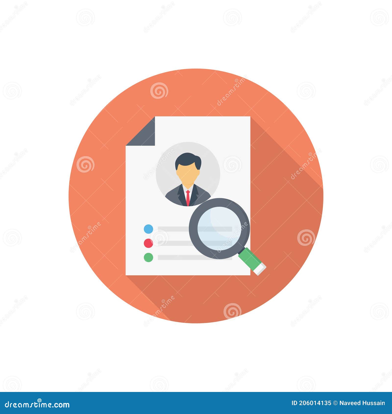 Search Vector Flat Colour Icon Stock Vector - Illustration of pack ...