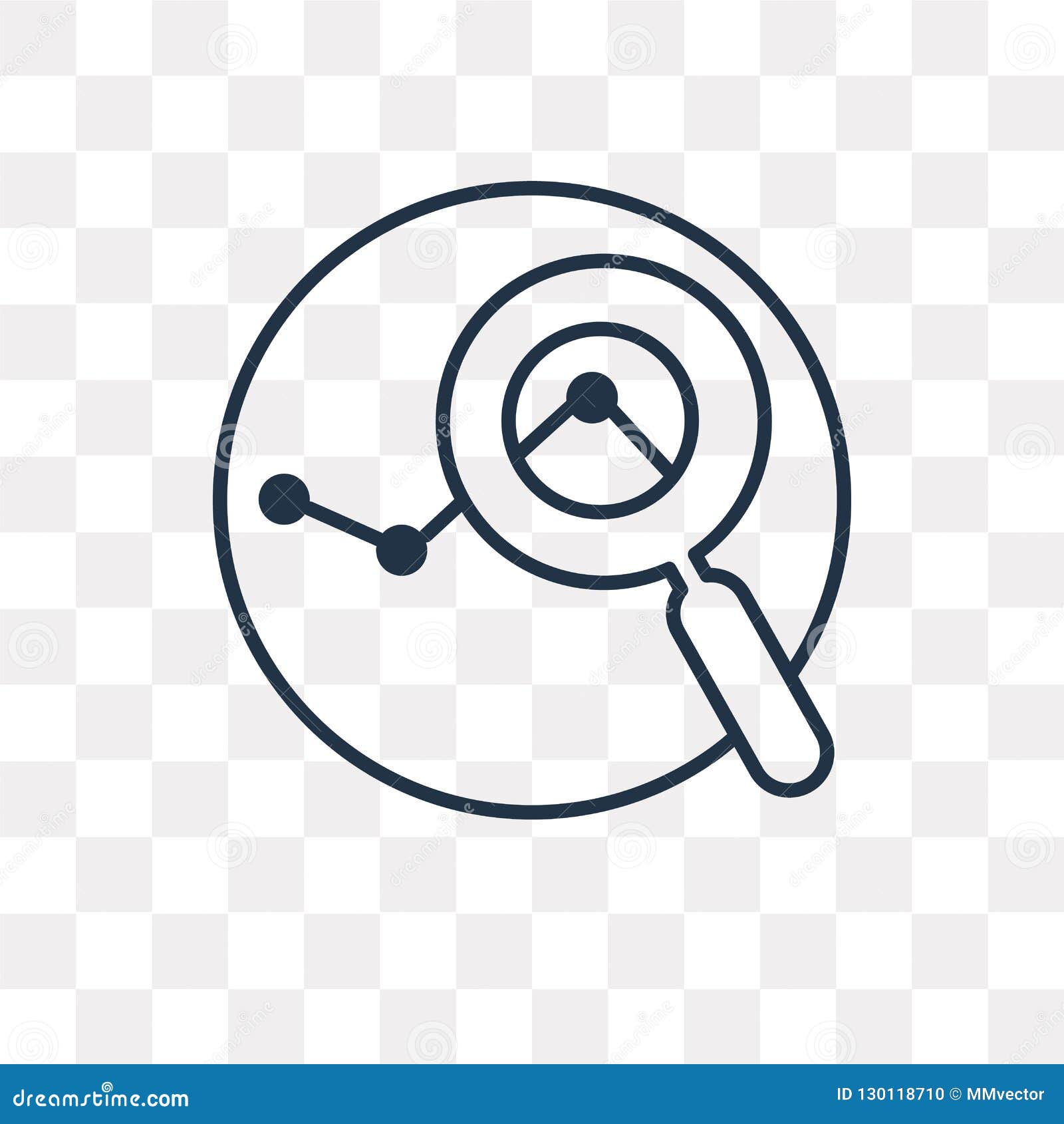 Search Vector Icon Isolated on Transparent Background, Linear Se Stock ...