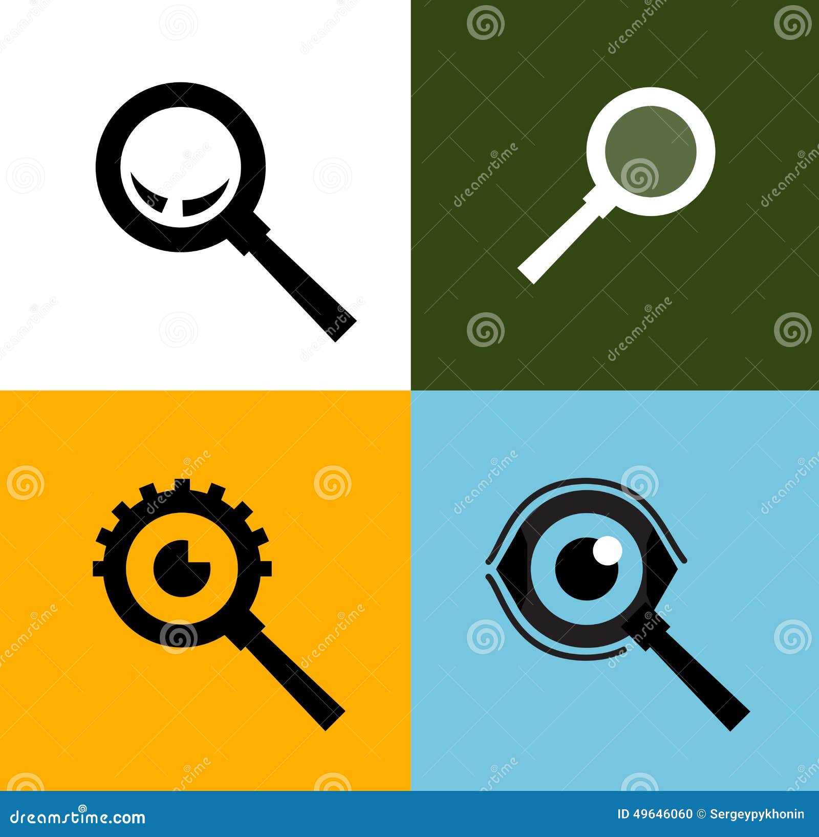 Search Vector Logo Design Template. Magnifying Stock Vector ...