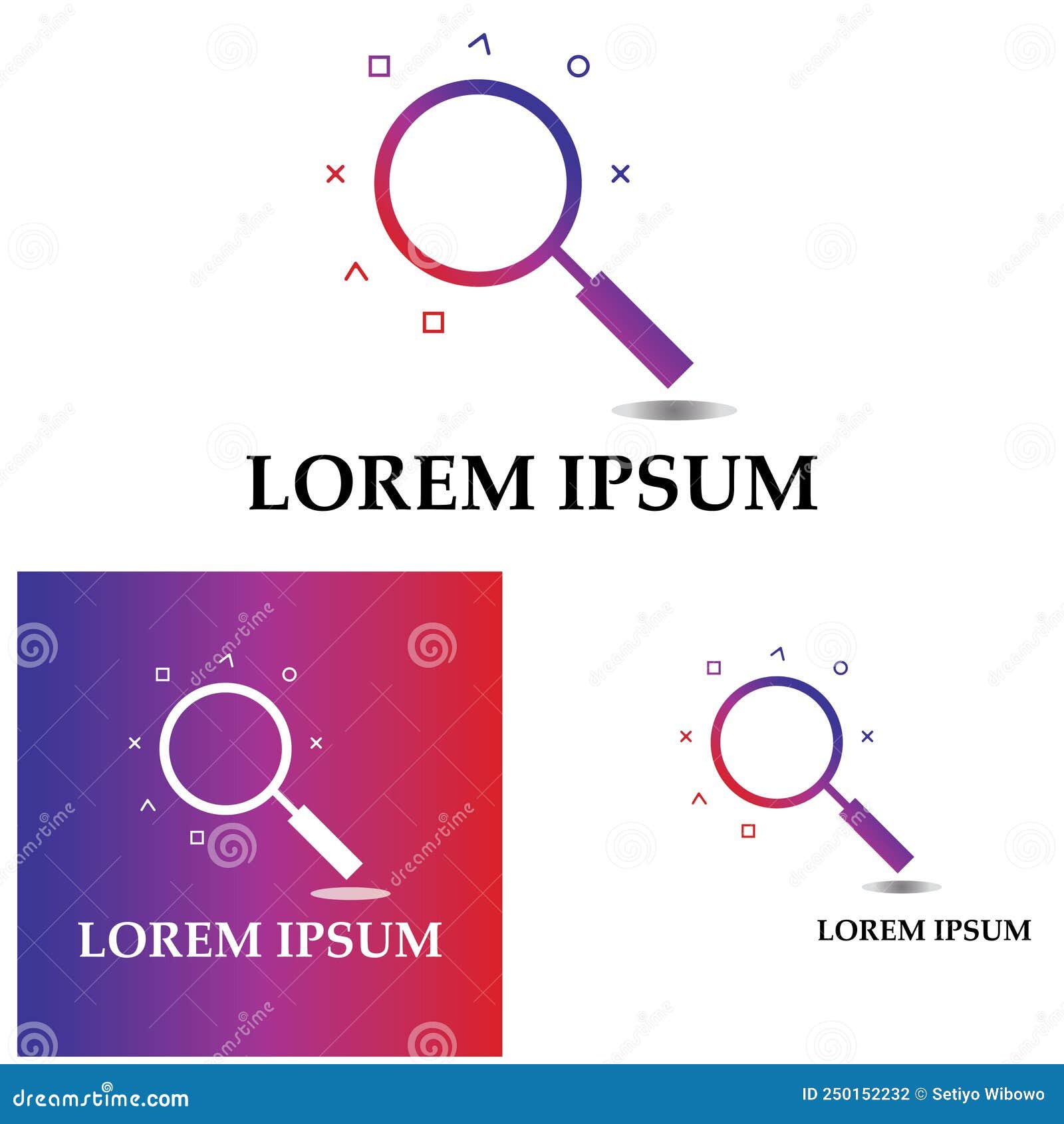 Search Vector Logo Icon Design Background Stock Vector - Illustration ...