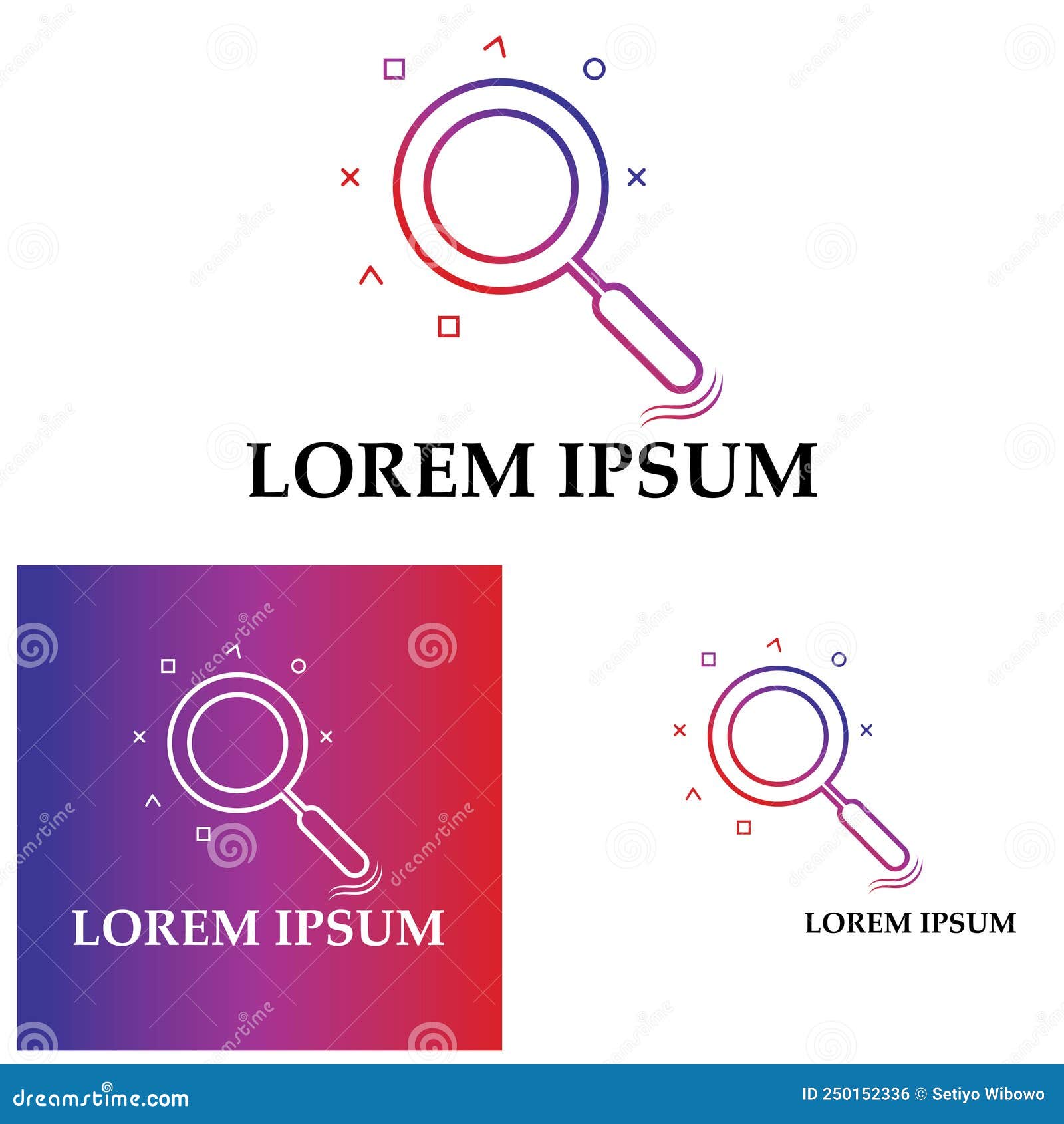 Search Vector Logo Icon Design Background Stock Vector - Illustration ...