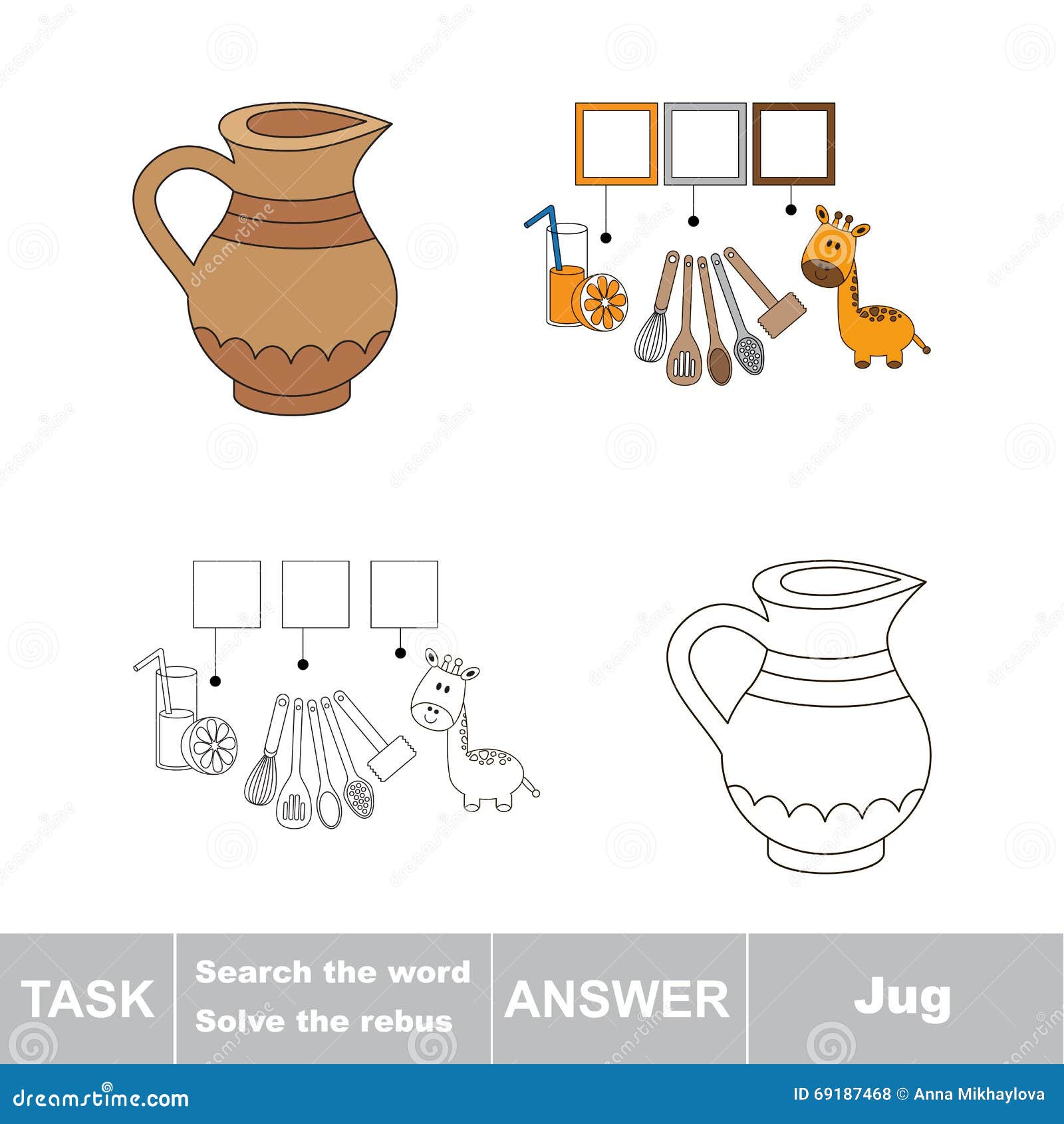 Search the word Jug stock vector. Illustration of baby - 69187468