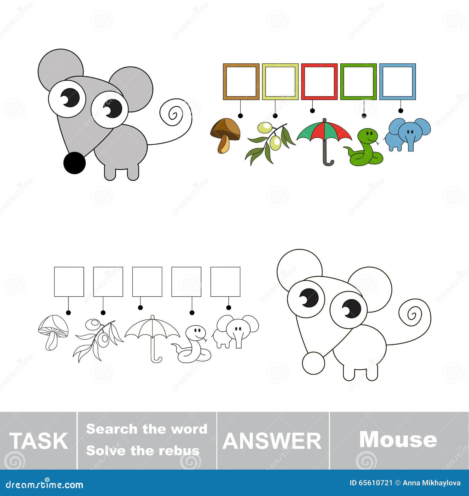 Search the word Mouse stock vector. Illustration of little - 65610721