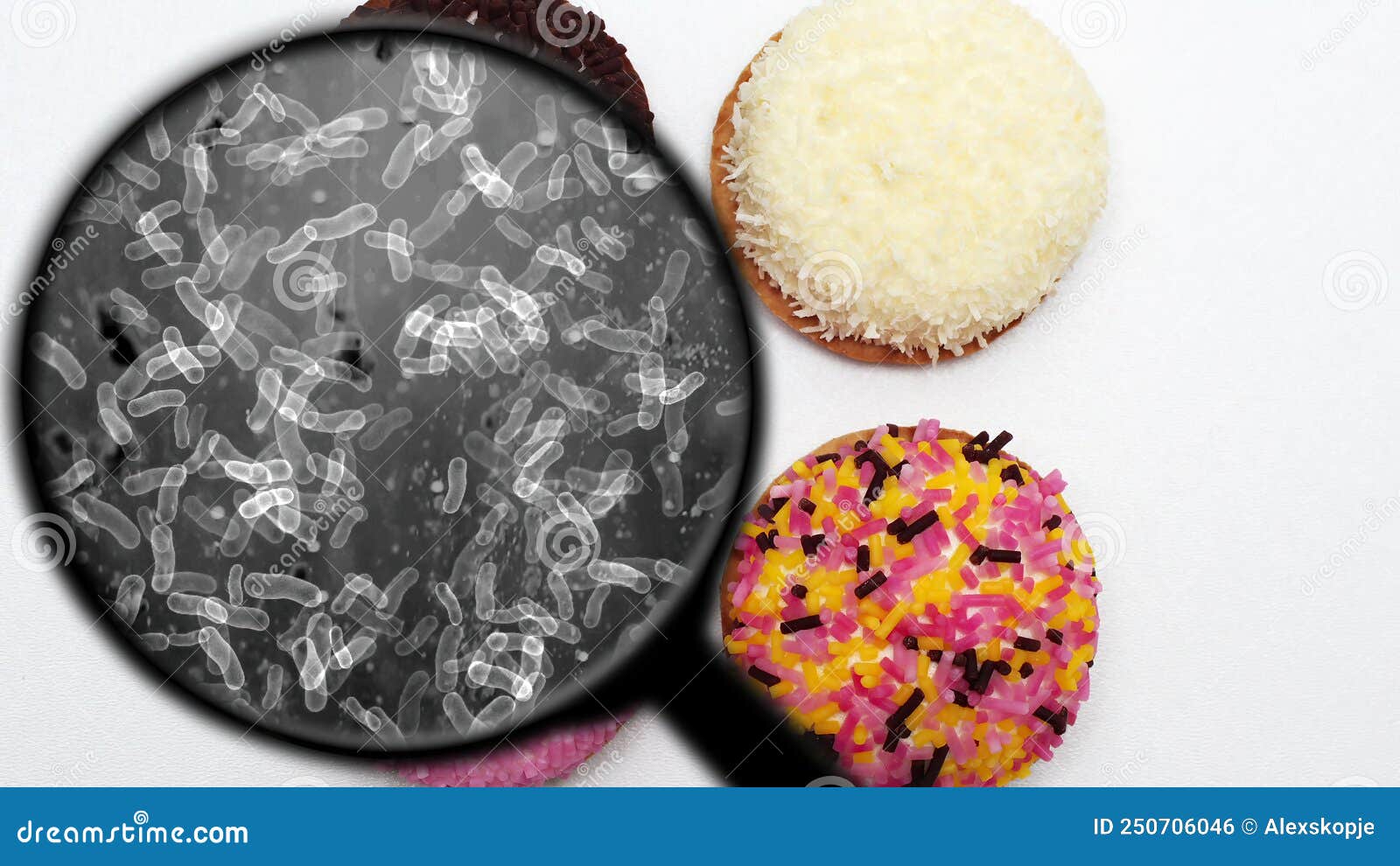 Searching for Bacteria in Sweets Stock Photo - Image of helicobacter ...