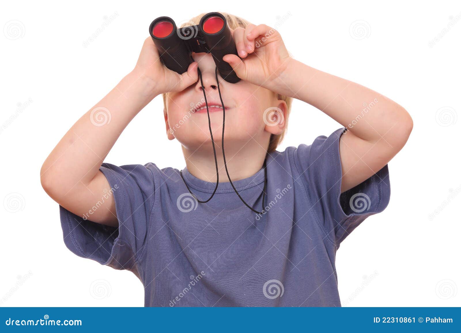 Searching boy stock image. Image of binoculars, binocular - 22310861