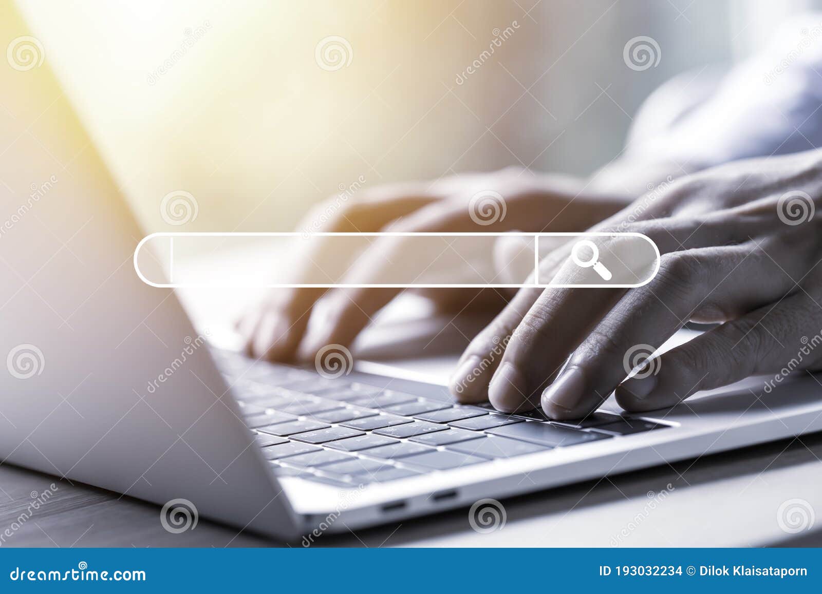 Searching Browsing Data Information Network Concept. Businessman Using ...