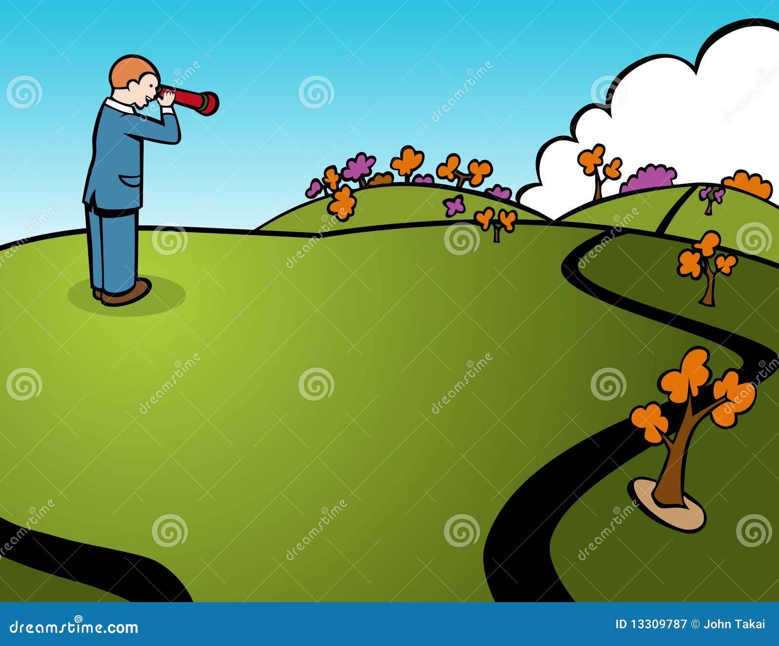 Searching Businessman stock vector. Illustration of black - 13309787