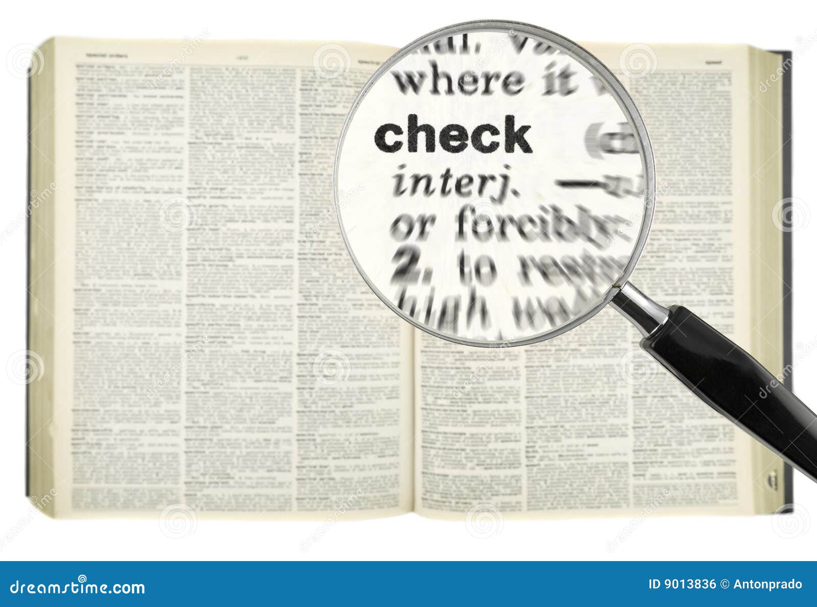 Searching for CHECK stock photo. Image of magnify, magnification - 9013836