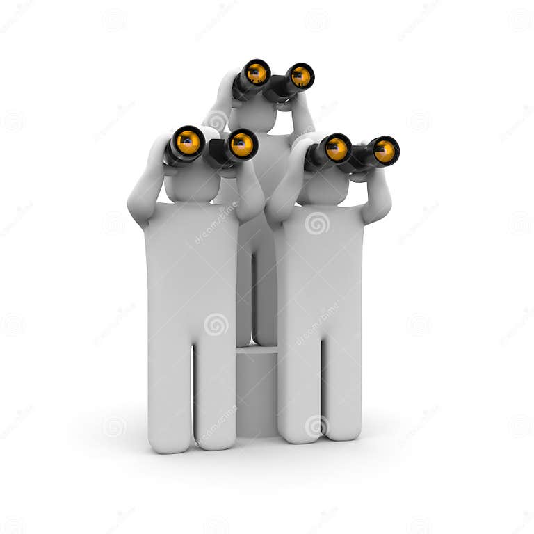 Searching clients stock illustration. Illustration of concept - 10222376