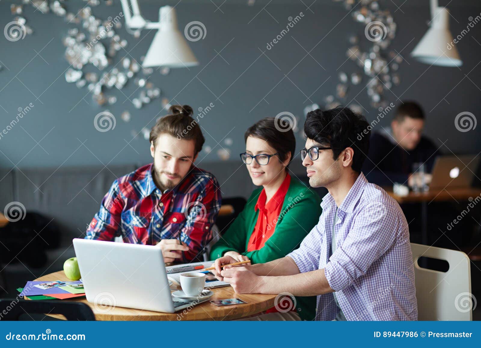 Searching data for project stock photo. Image of businesswoman - 89447986