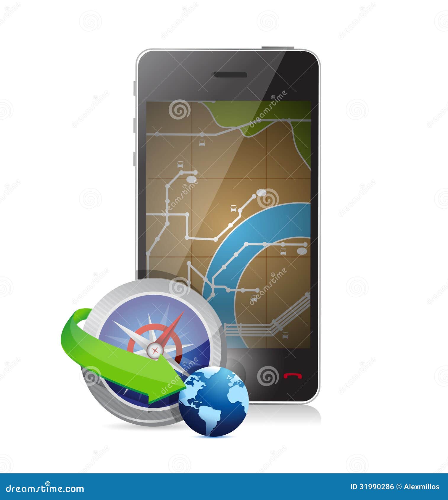 Searching for a Destination Illustration Stock Illustration ...