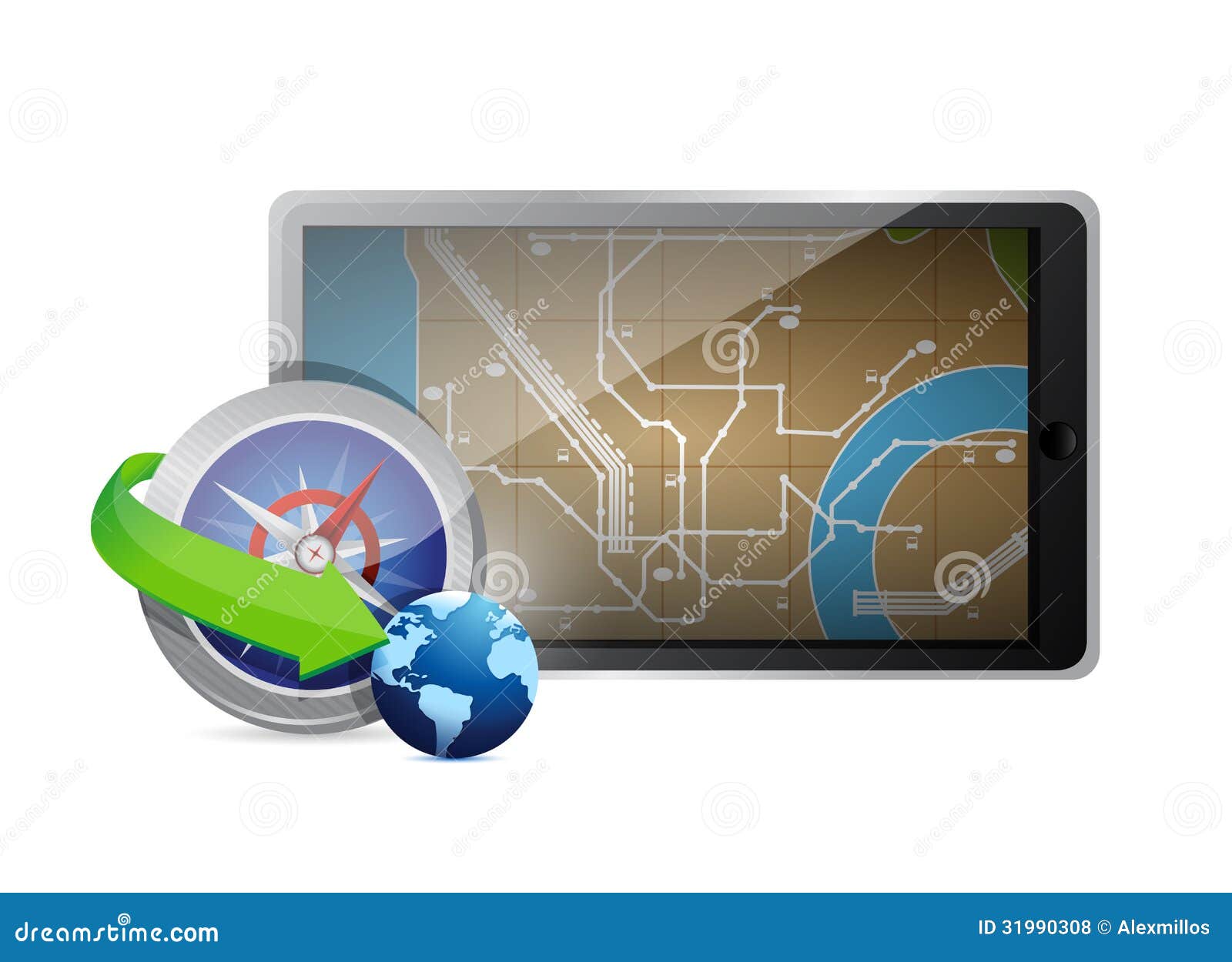 Searching for a Destination Illustration Stock Illustration ...