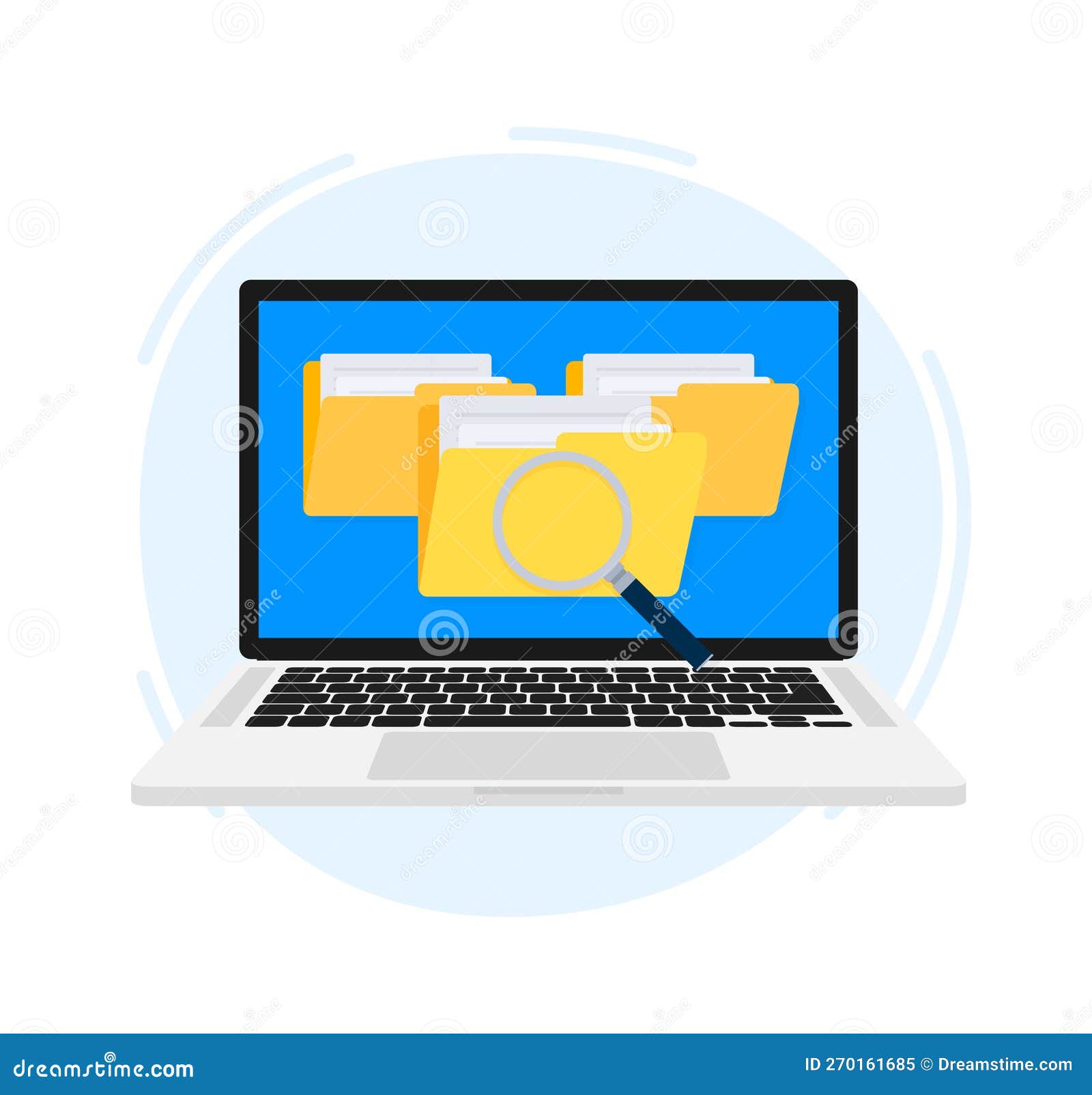 Searching File. Magnifying Glass with. Searching and Indexing Files ...
