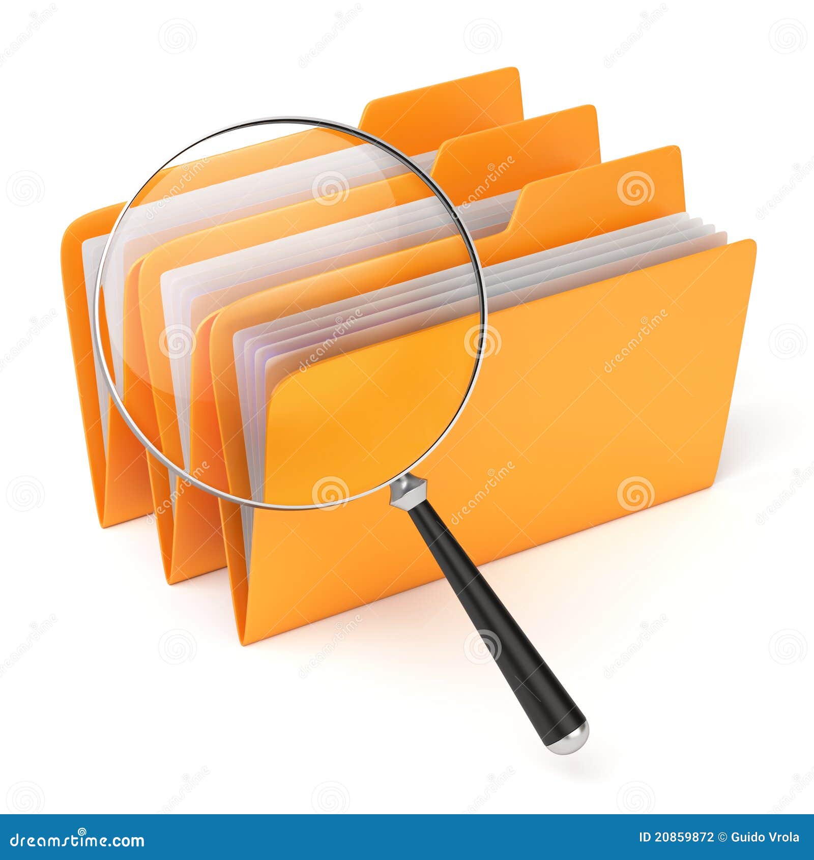 Searching files. stock illustration. Illustration of stationery - 20859872