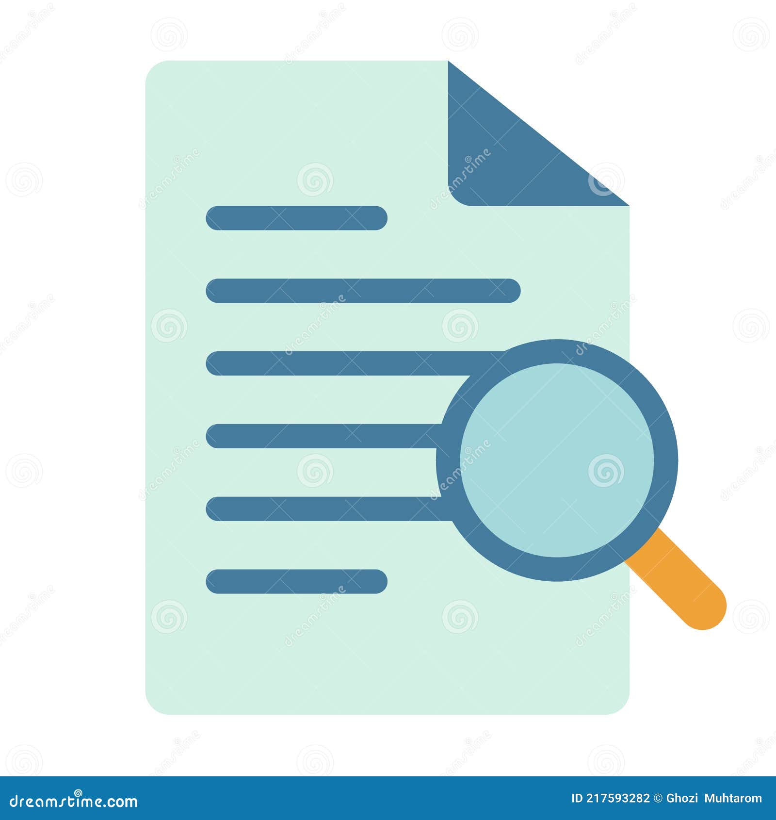 Searching Find Document Search Single Isolated Icon with Flat Style ...