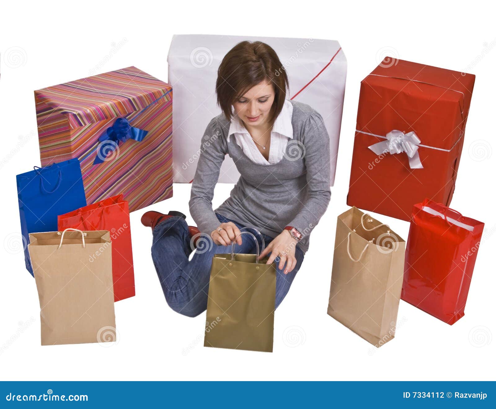 Searching for gifts stock photo. Image of lavishness, purchaser - 7334112