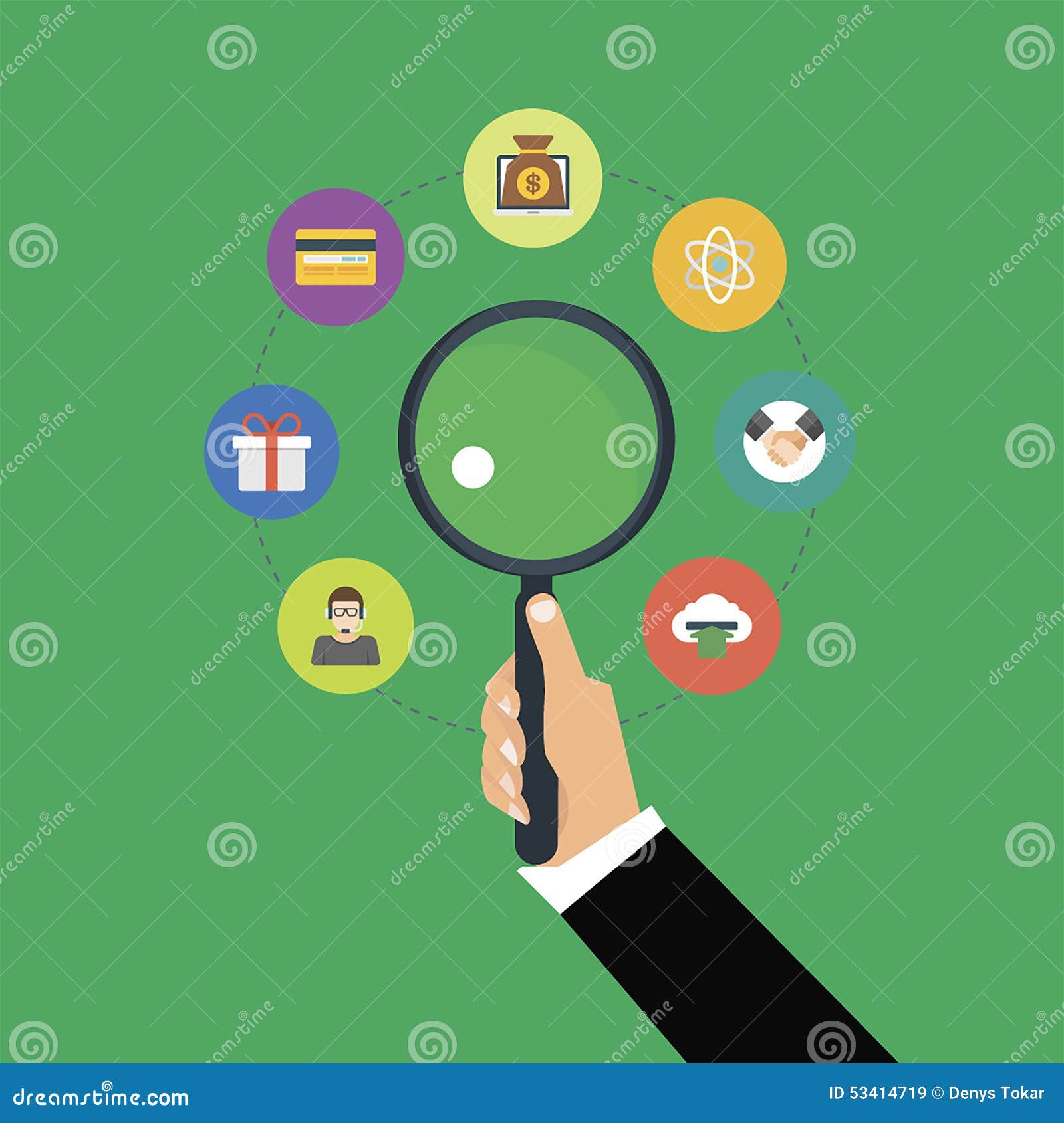 Searching goods stock vector. Illustration of vector - 53414719