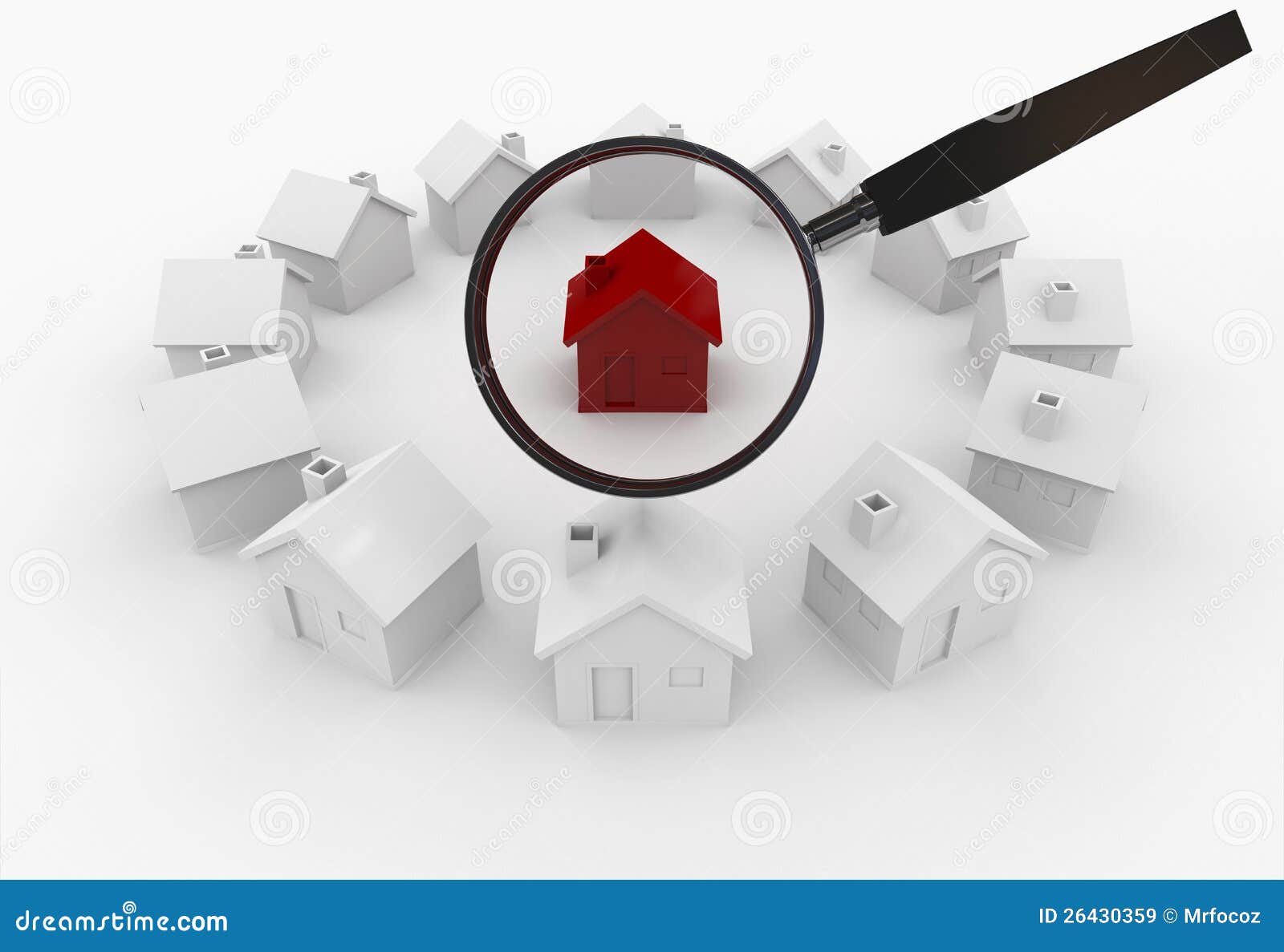 Searching house stock illustration. Illustration of architecture - 26430359