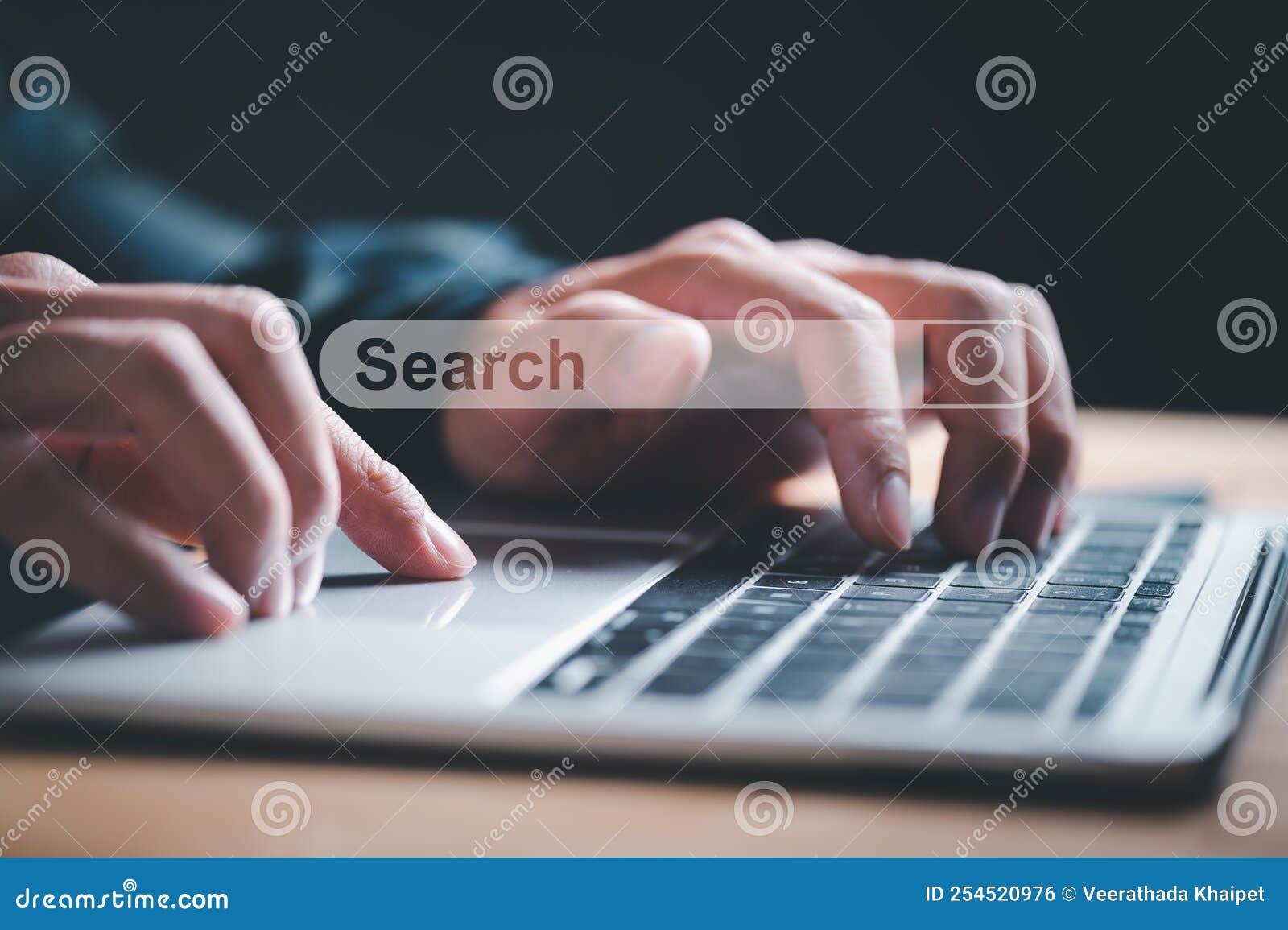 Searching the Internet, Browsing the Web with an Empty Search Bar Stock ...