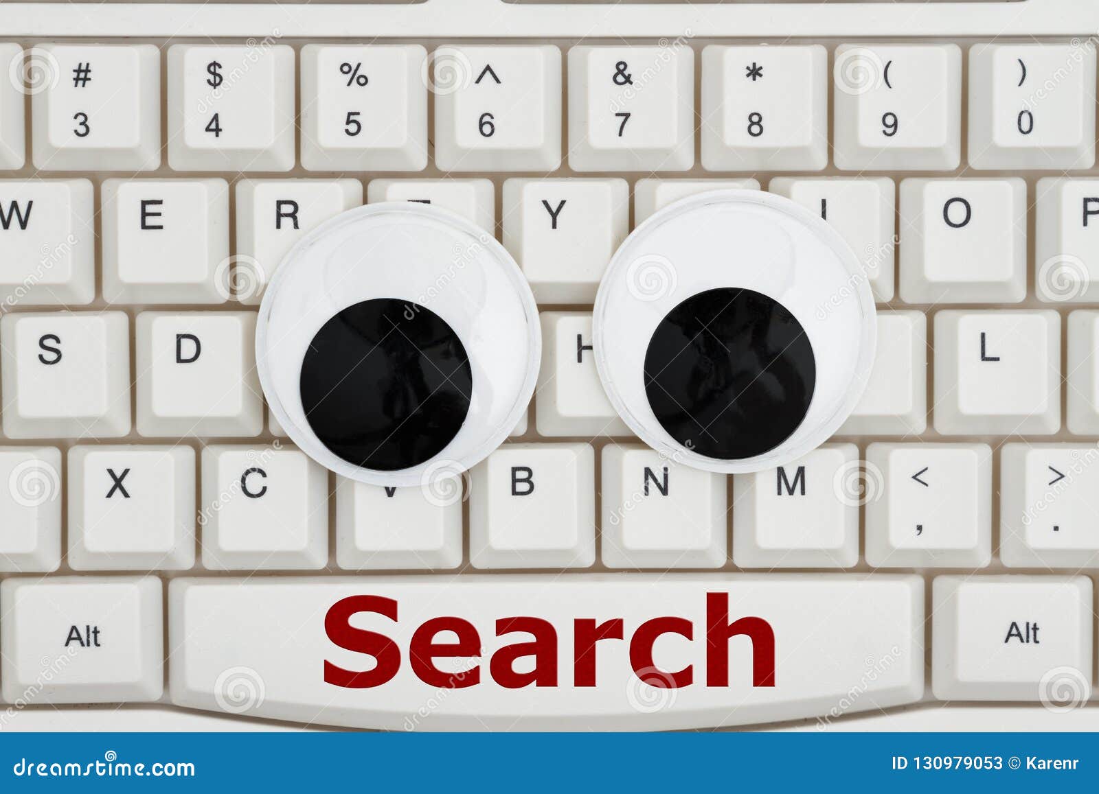 Searching on the Internet for Information Stock Image - Image of online ...