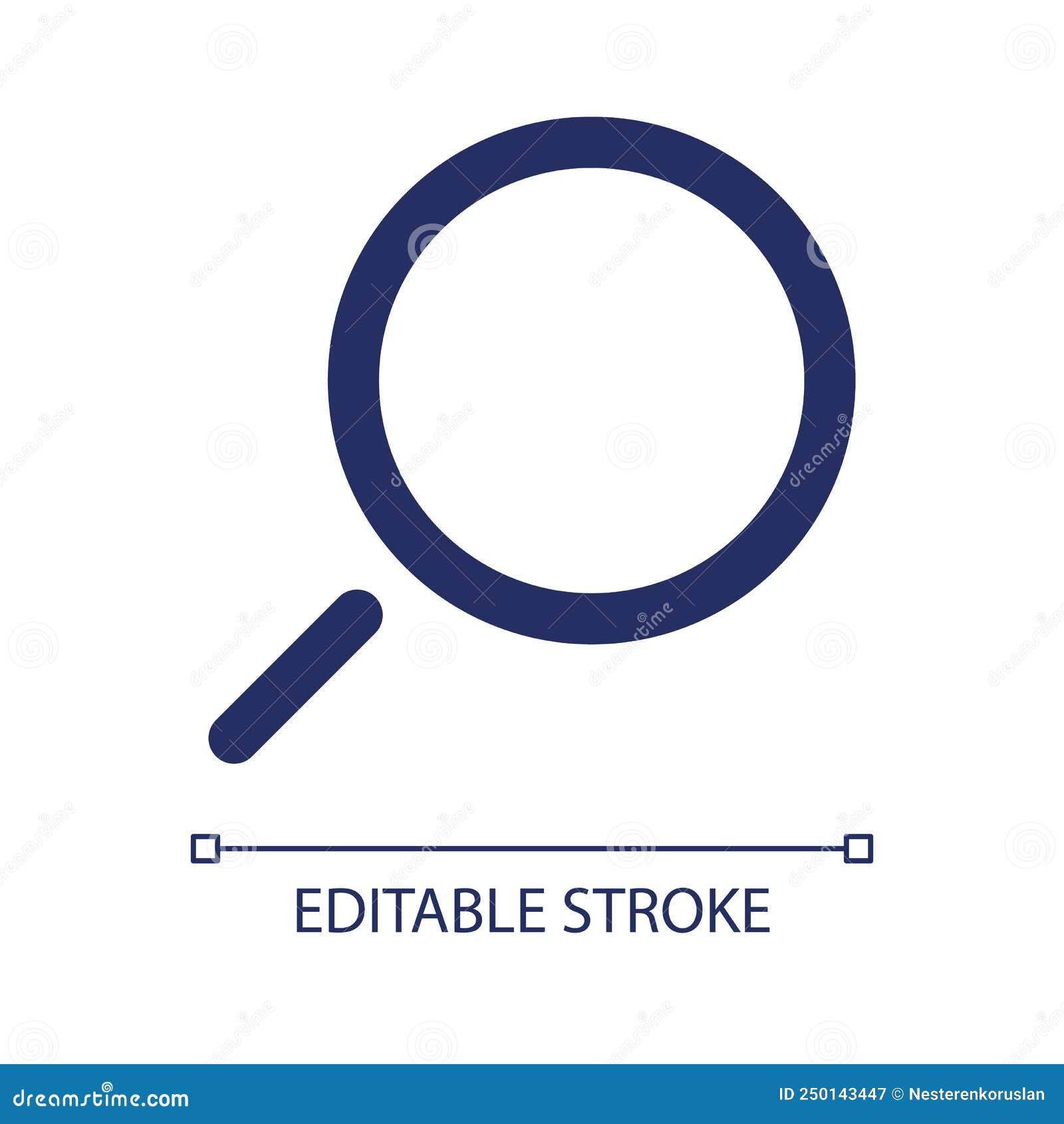 Searching linear ui icon stock vector. Illustration of element - 250143447