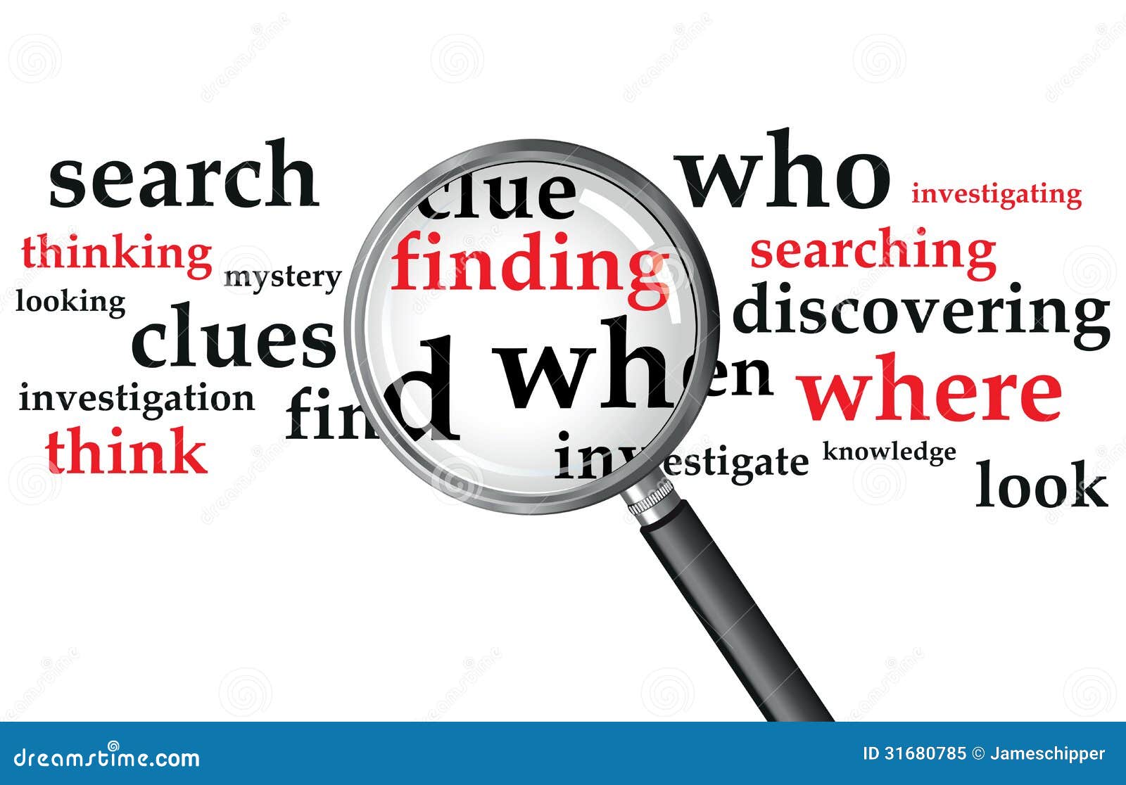 Searching stock vector. Illustration of micro, magnification - 31680785