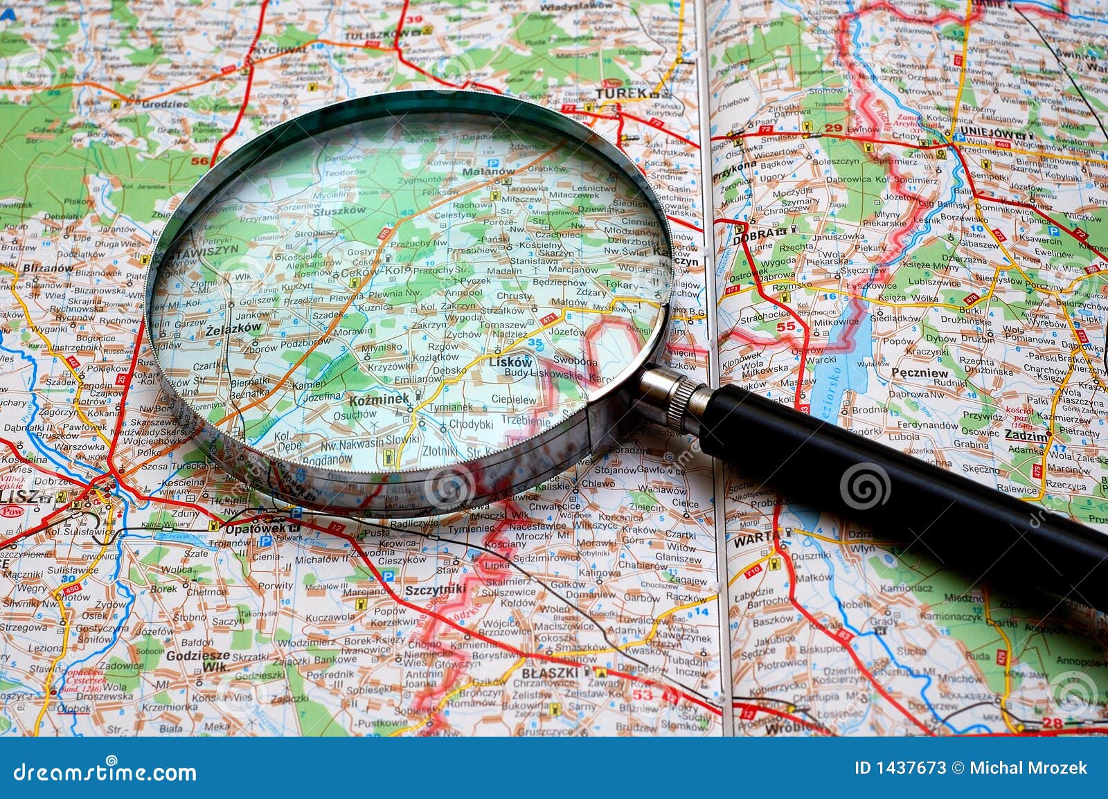 Searching on a map stock image. Image of navigate, destination - 1437673