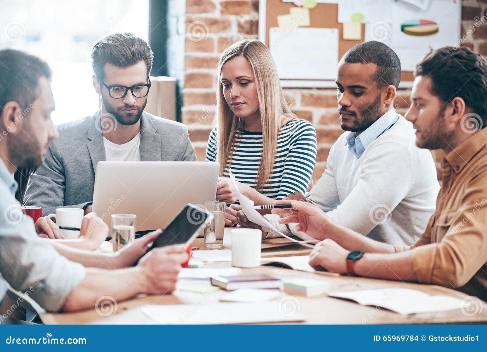 Searching for new ideas. stock photo. Image of black - 65969784