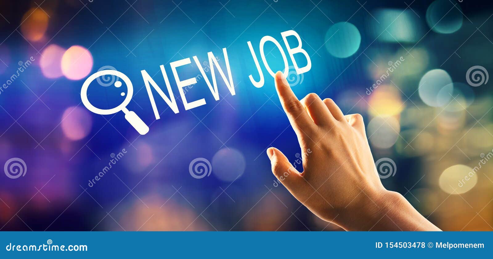 Searching New Job Theme with Hand Pressing a Button Stock Photo - Image ... Searching New Job Theme with Hand Pressing a Button Stock Photo - Image ...