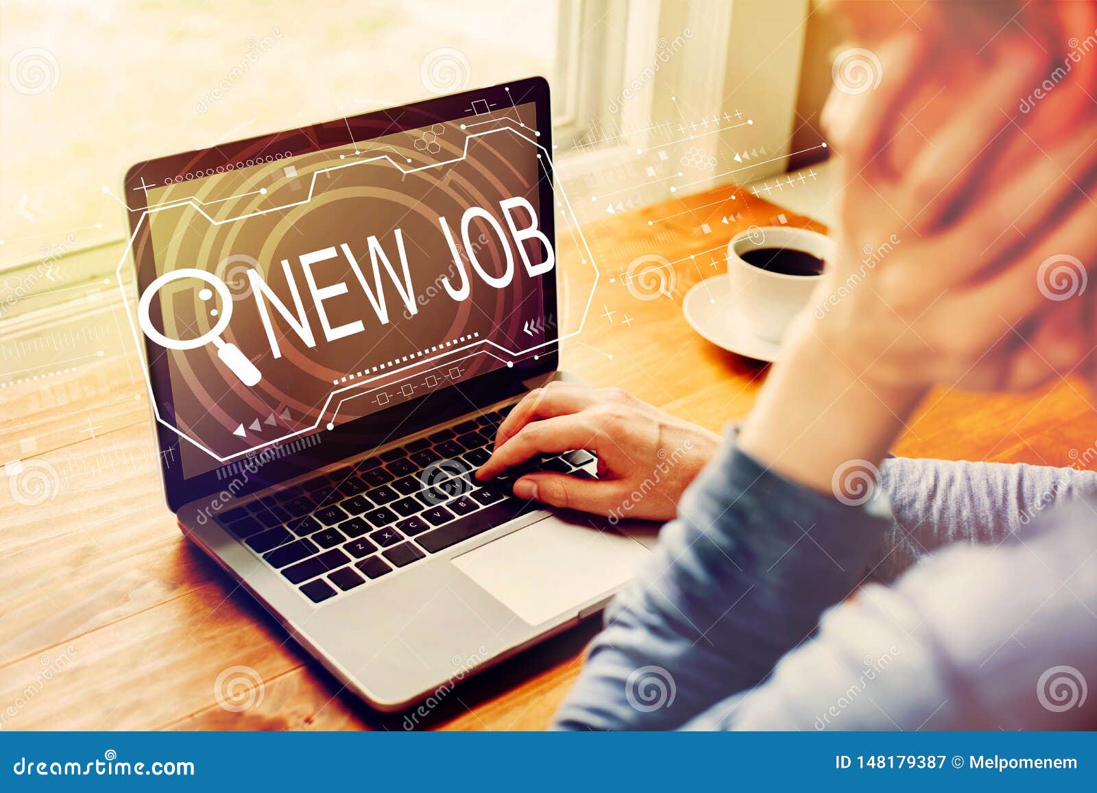 Searching New Job Theme with Man Using a Laptop Stock Image - Image of ... Searching New Job Theme with Man Using a Laptop Stock Image - Image of ...
