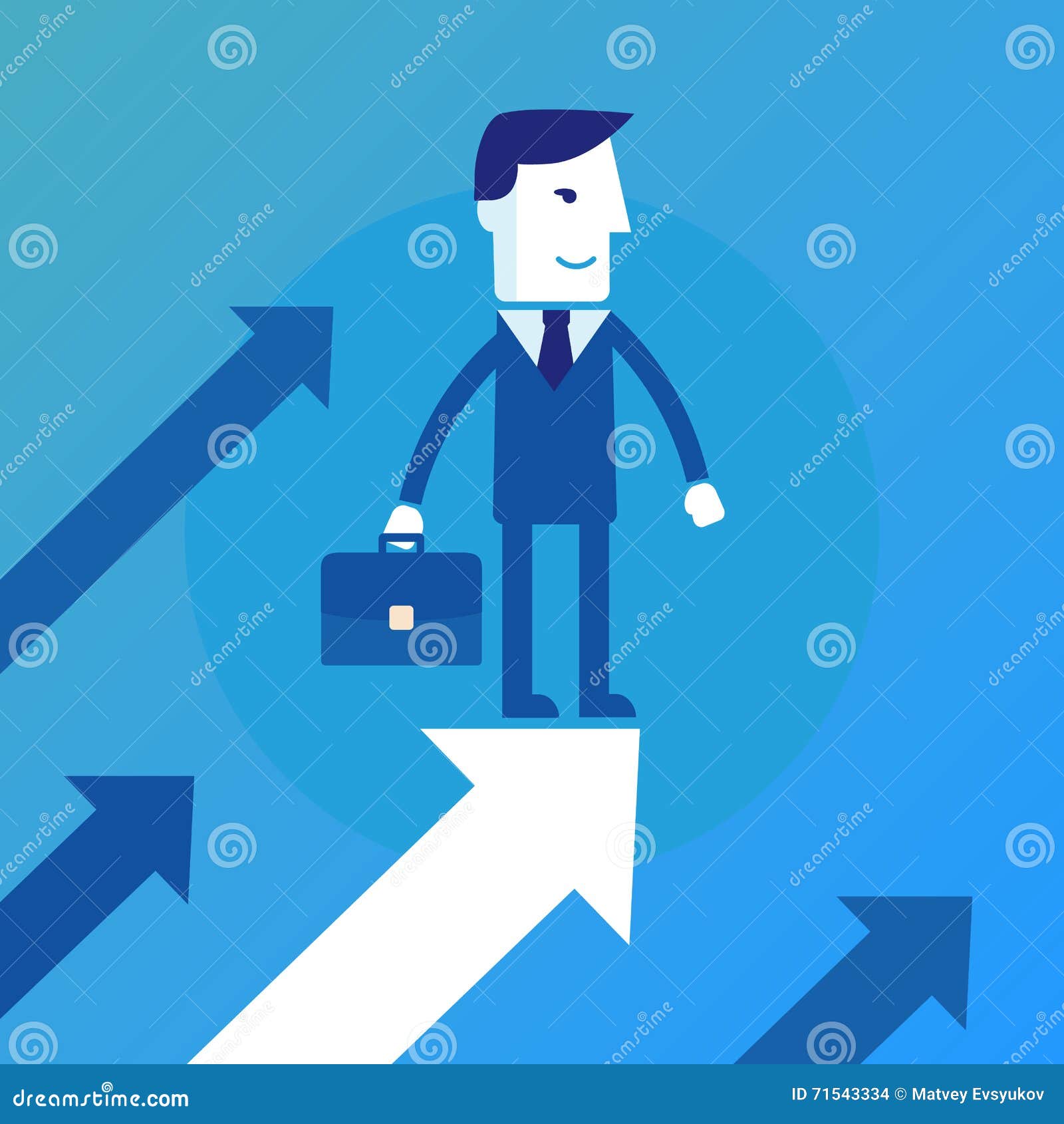 Searching for Opportunities. Business Concept Stock Illustration ...