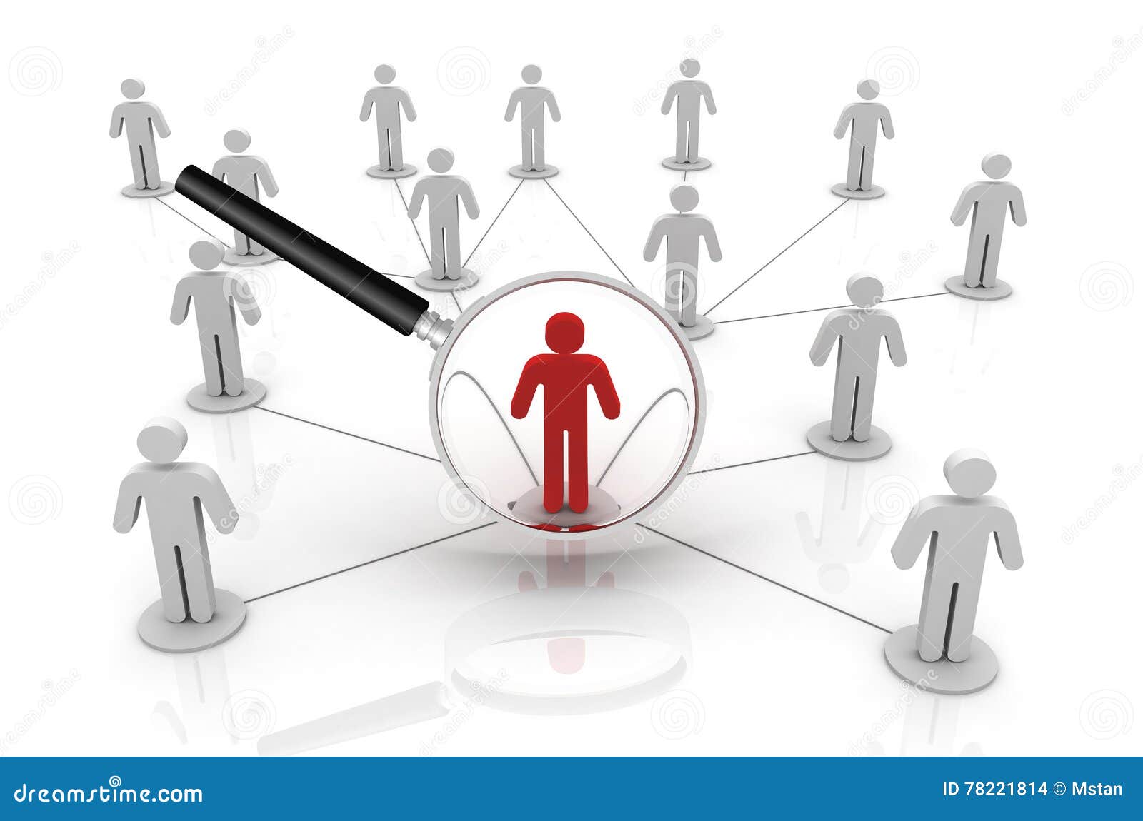Searching Person Concept 3d Illustration Stock Illustration ...