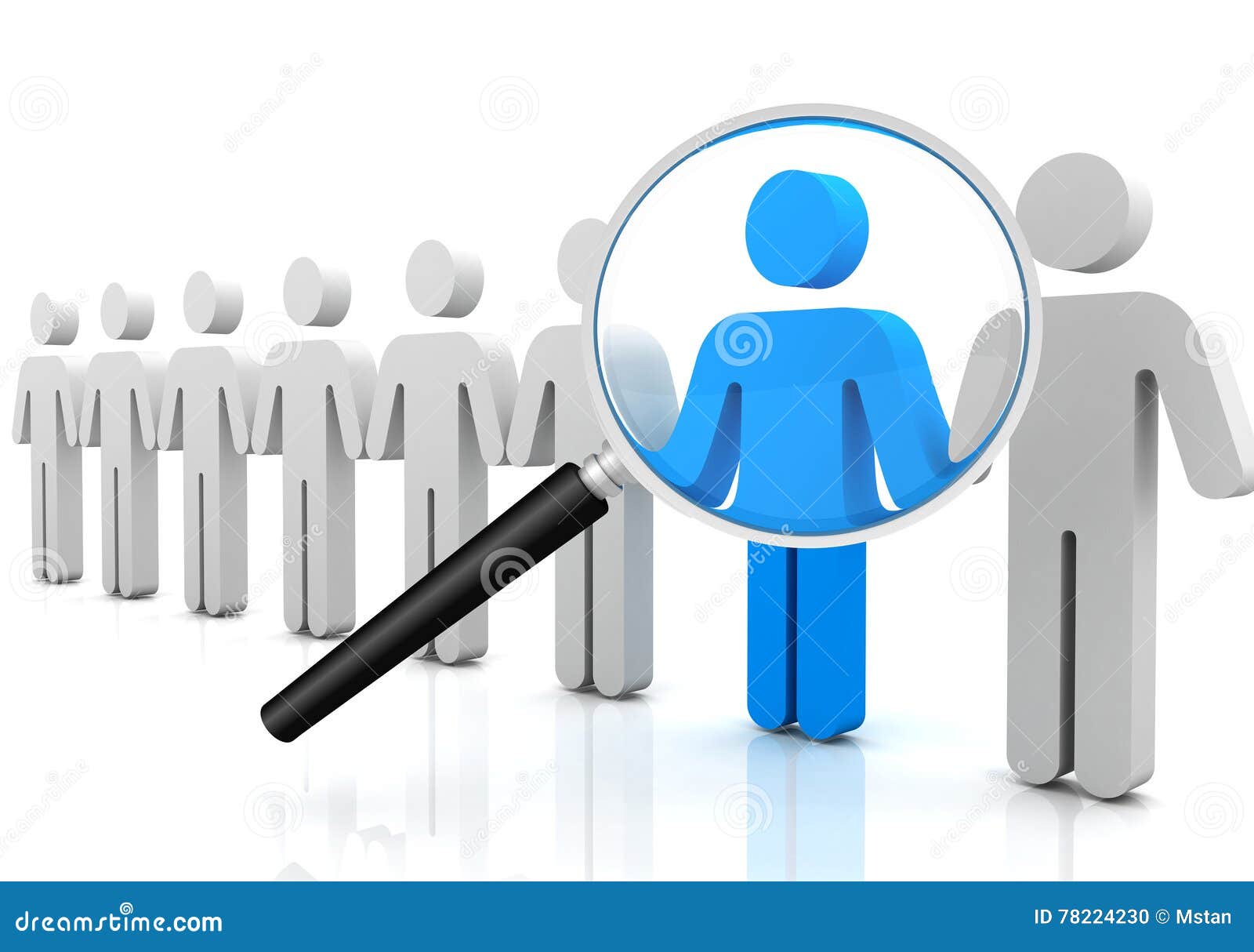 Searching Person Concept 3d Illustration Stock Illustration ...