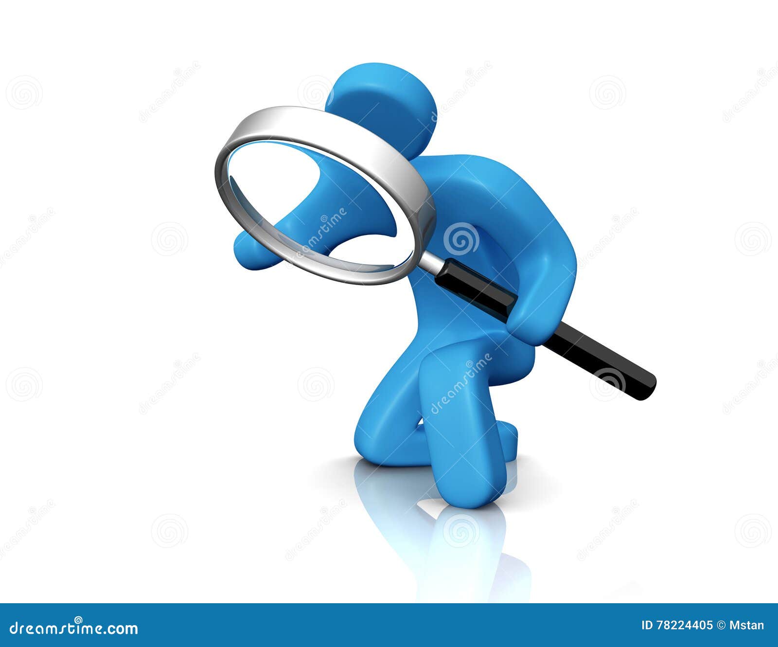 Searching Person Concept 3d Illustration Stock Illustration ...