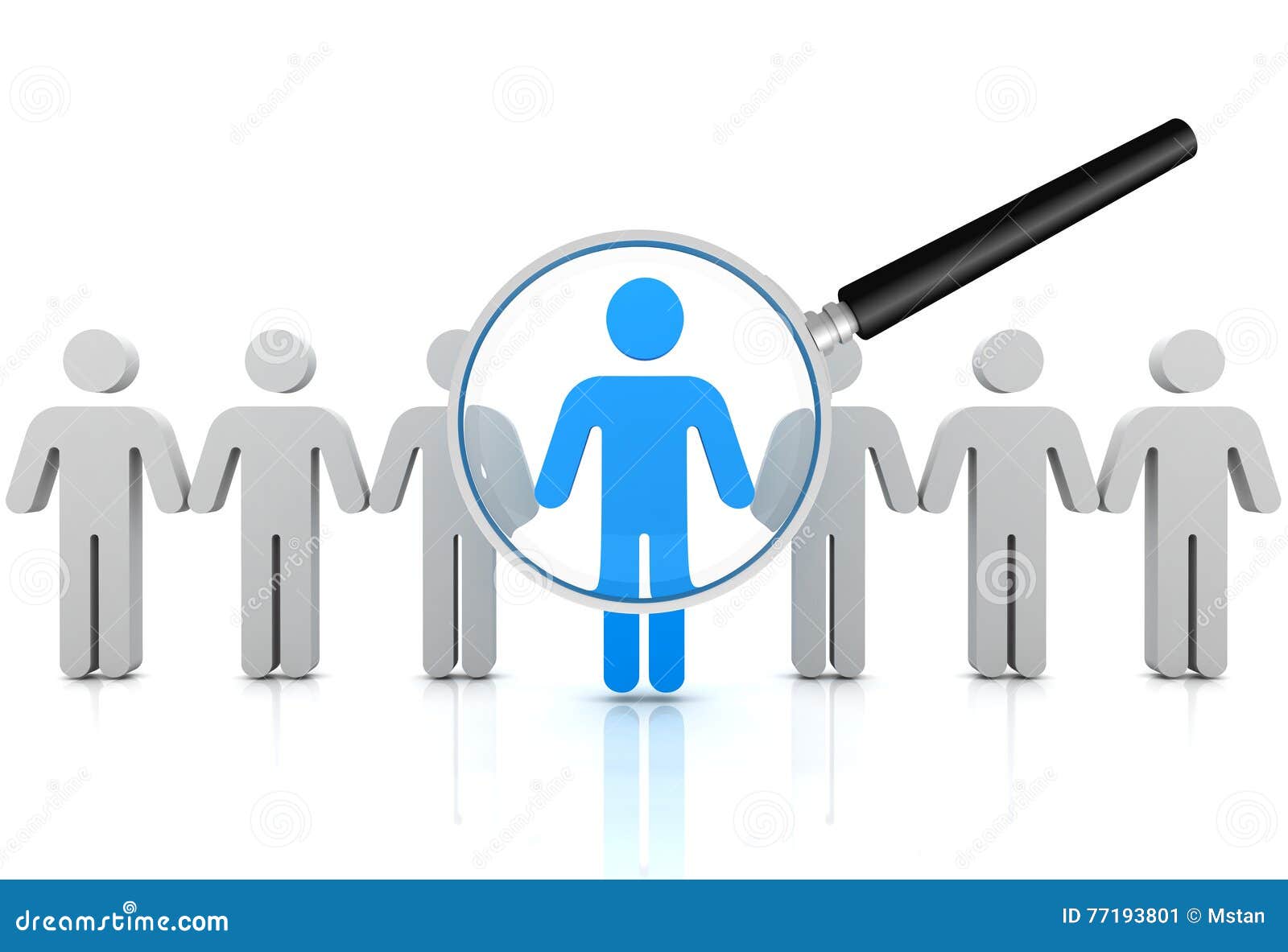Searching Person Concept 3d Illustration Stock Illustration ...