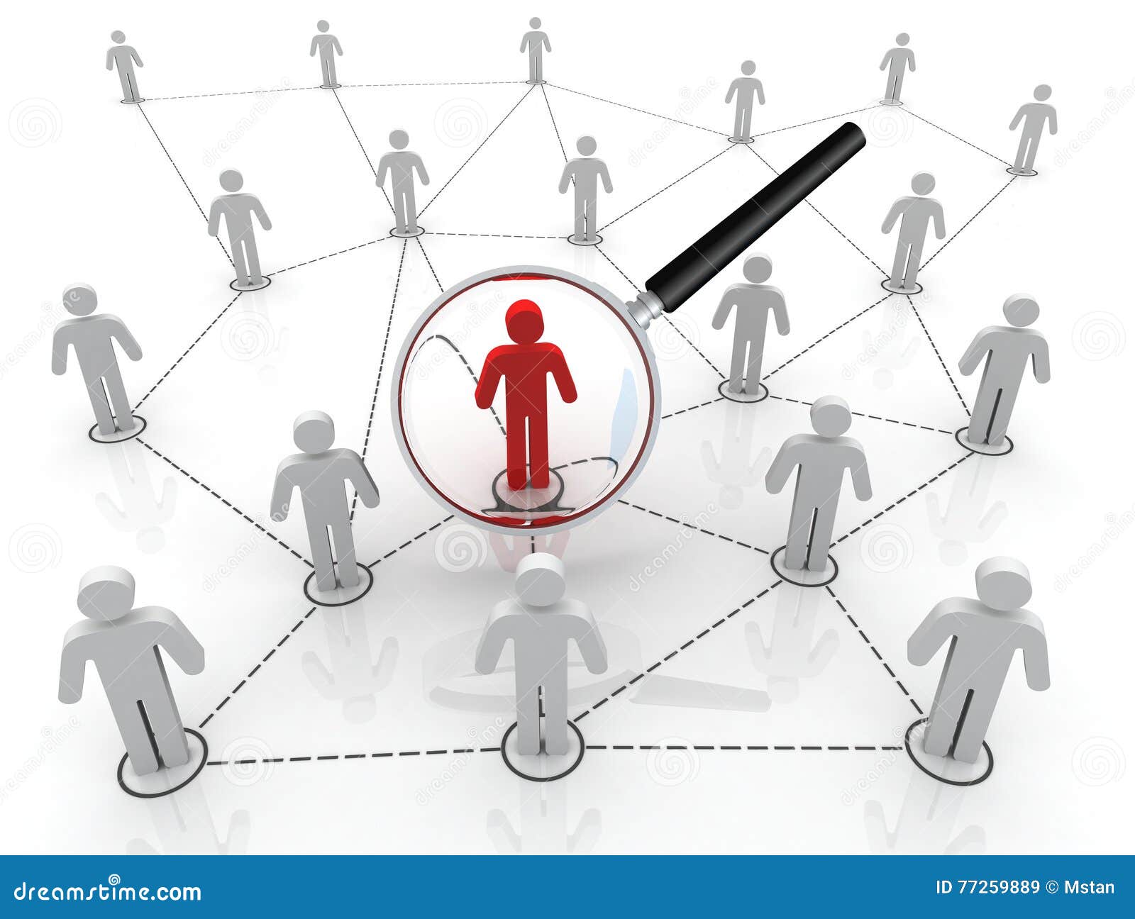 Searching Person Concept 3d Illustration Stock Illustration ...