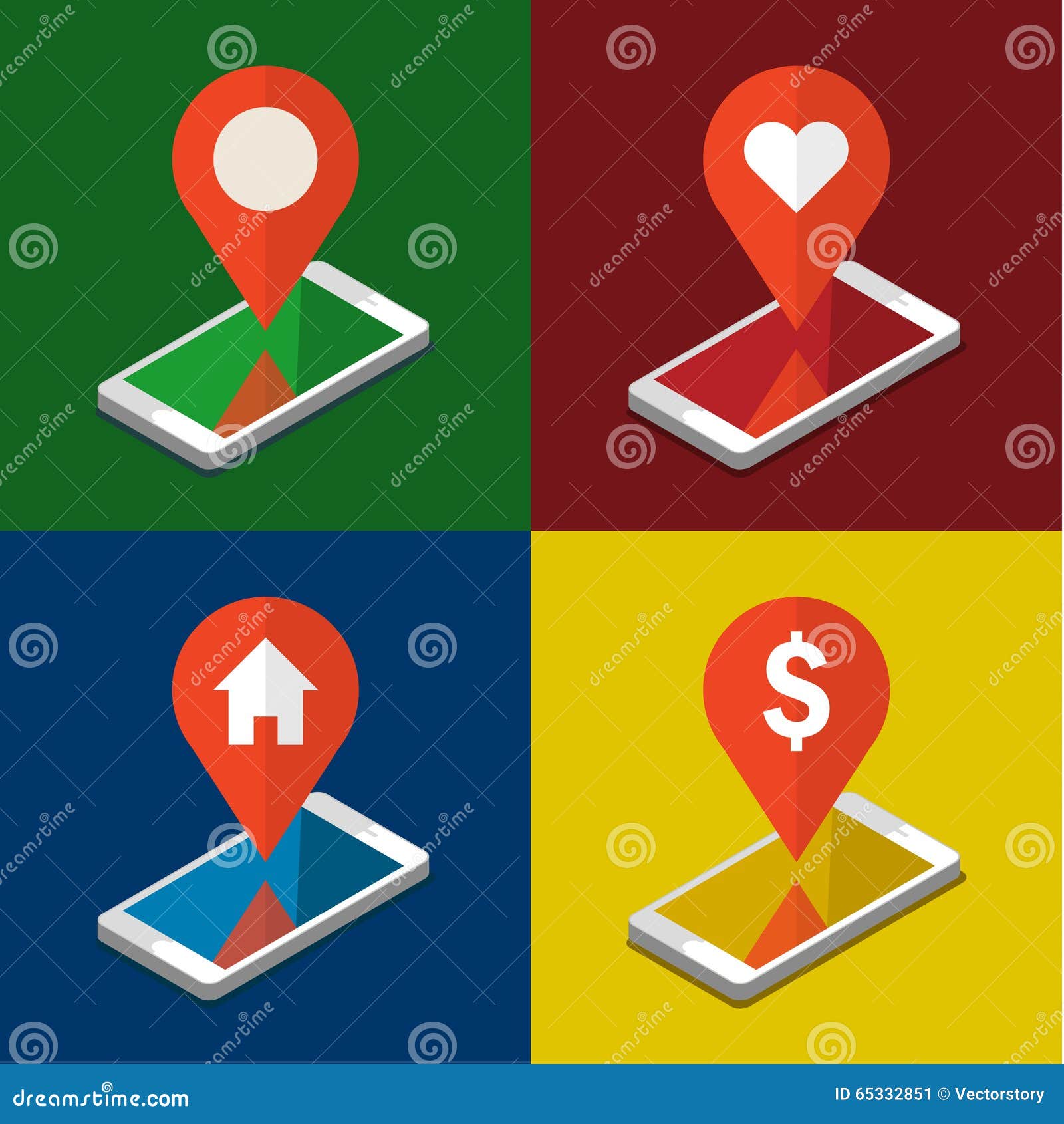Searching for a place stock vector. Illustration of search - 65332851